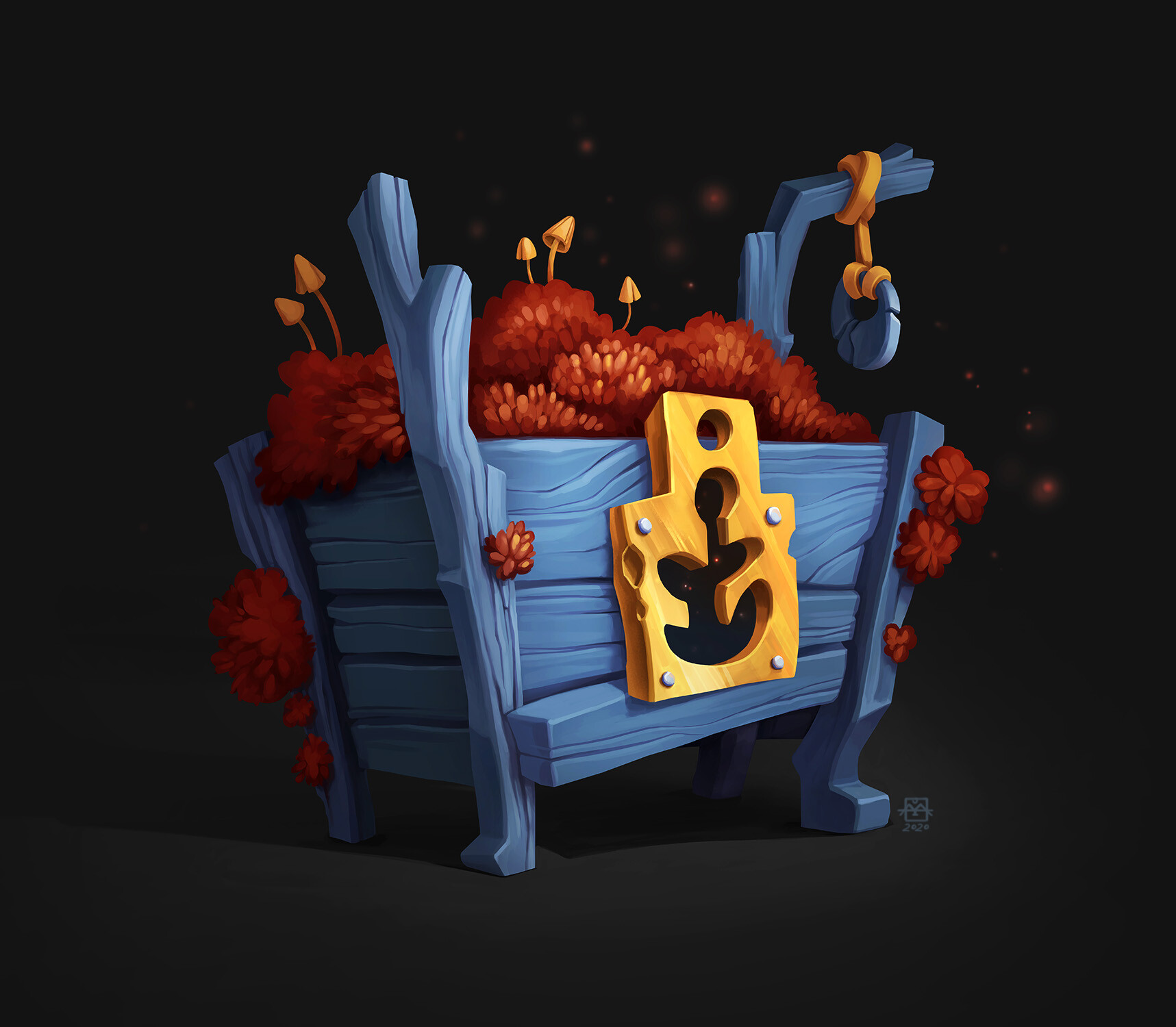 ArtStation - Magic forest chest.