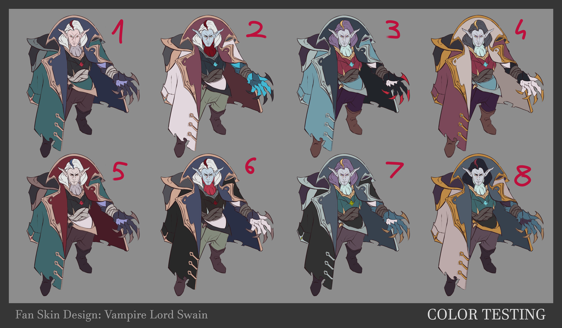 Adrian Dziduch - Vampire Lord Swain - League fan skin