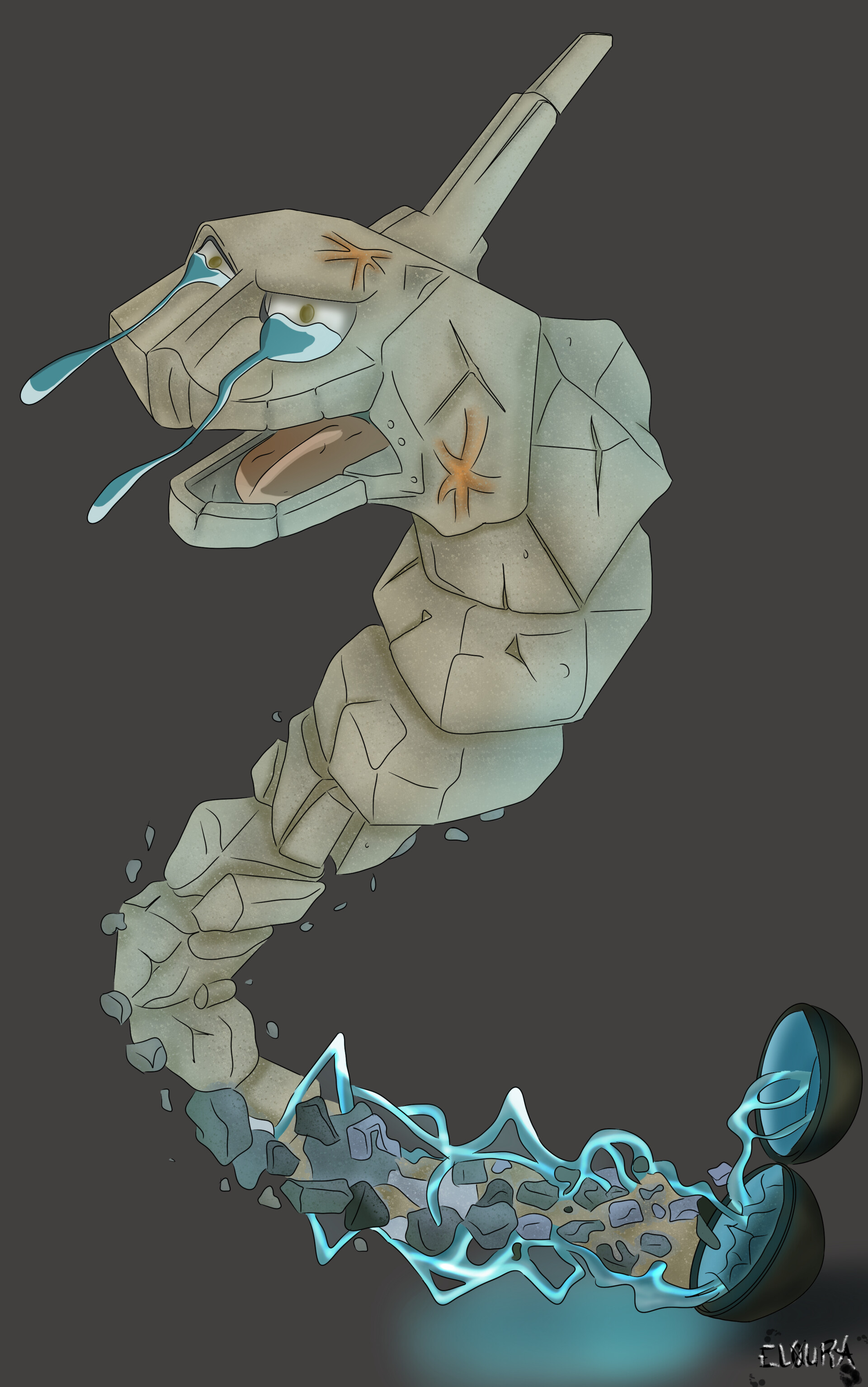 how to draw crystal onix