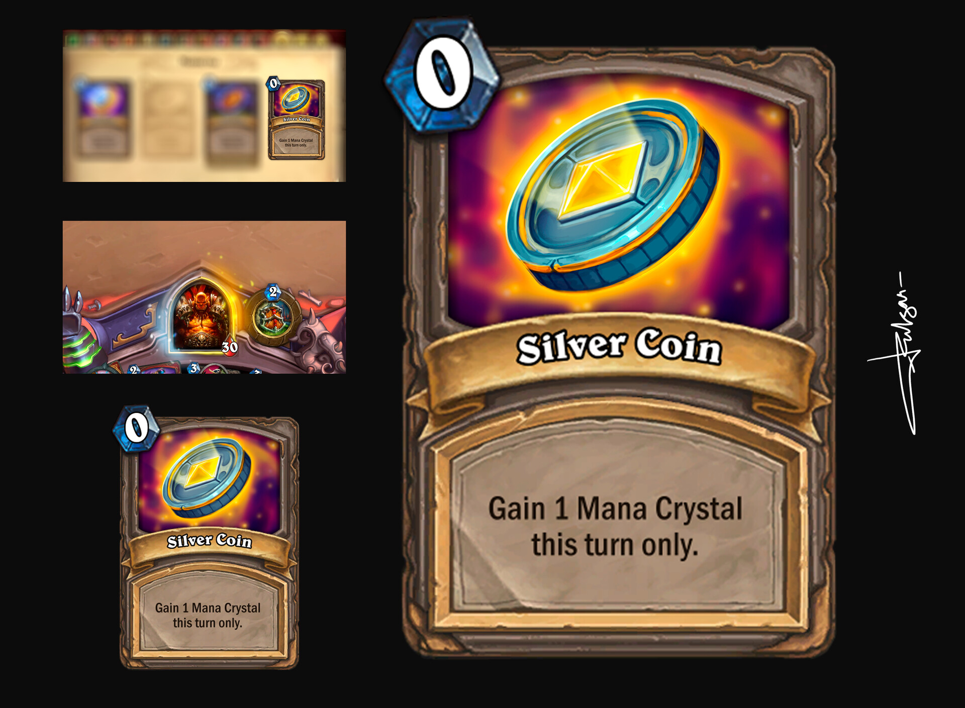 Dark Pulsar - Silver Coin [Hearthstone concept fan-art]
