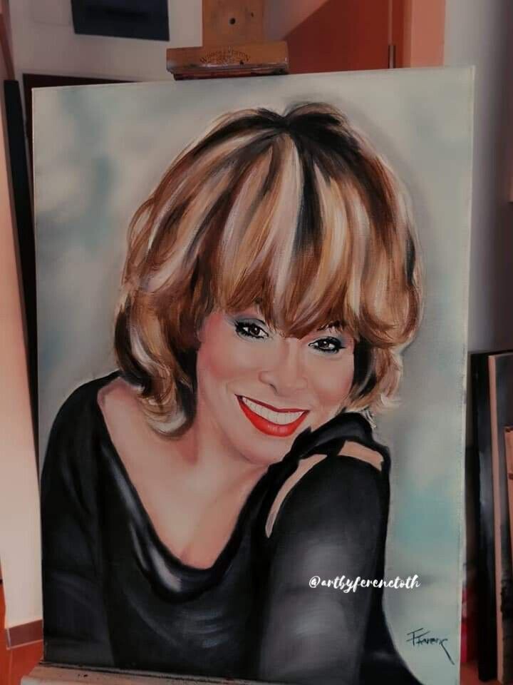 ArtStation - Tina Turner painting artwork