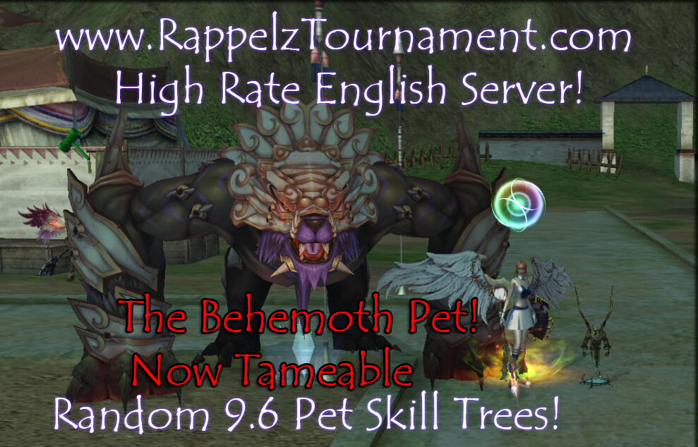 Rappelz Tournament - The Behemoth Pet - RappelzTournament Pet Based MMORPG