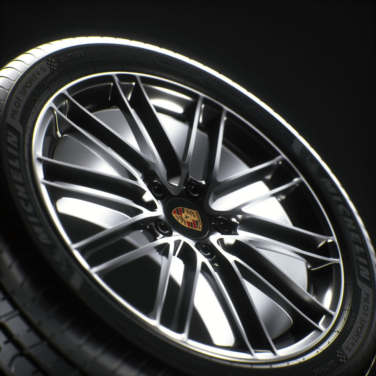 ArtStation - Porsche Wheel C4D