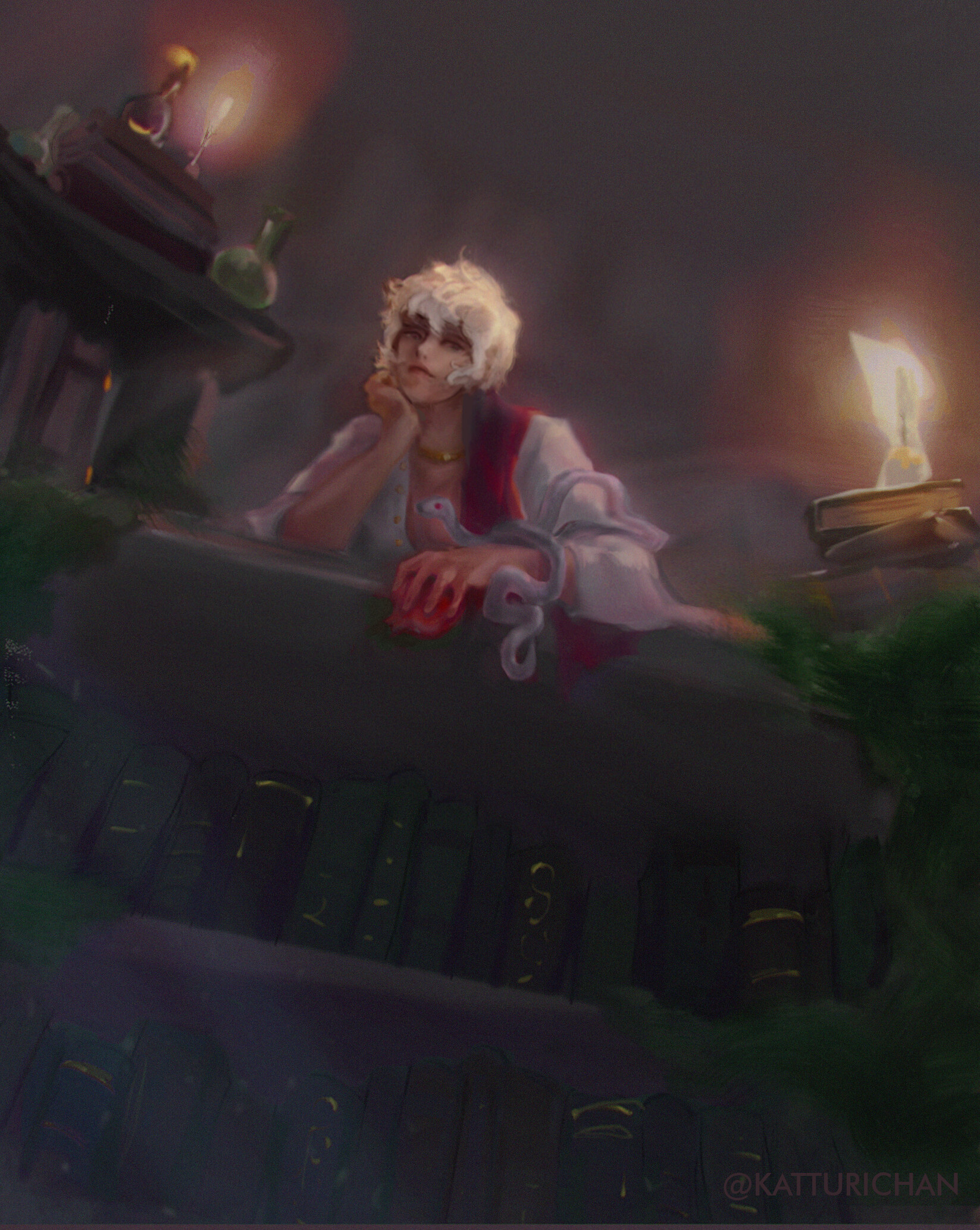 ArtStation - Asra In The Library