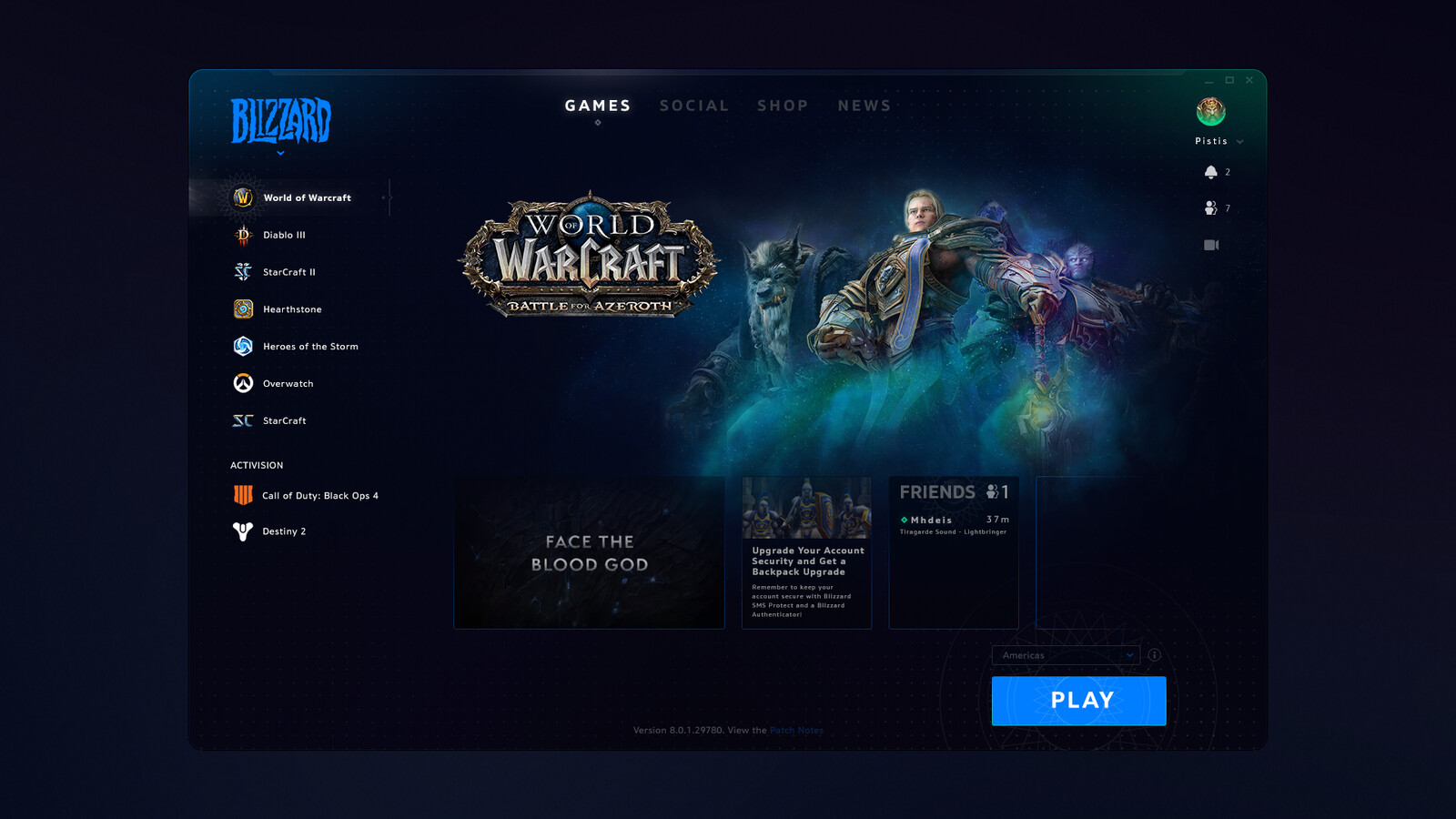 Daniel Peterson - Blizzard Battle.net App & Web Concept