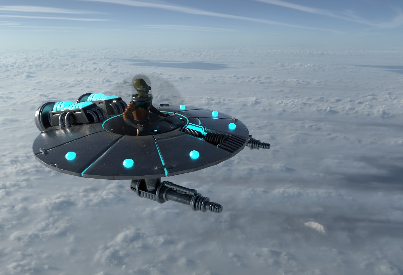 Wellington Torino - Alien Scout Spaceship