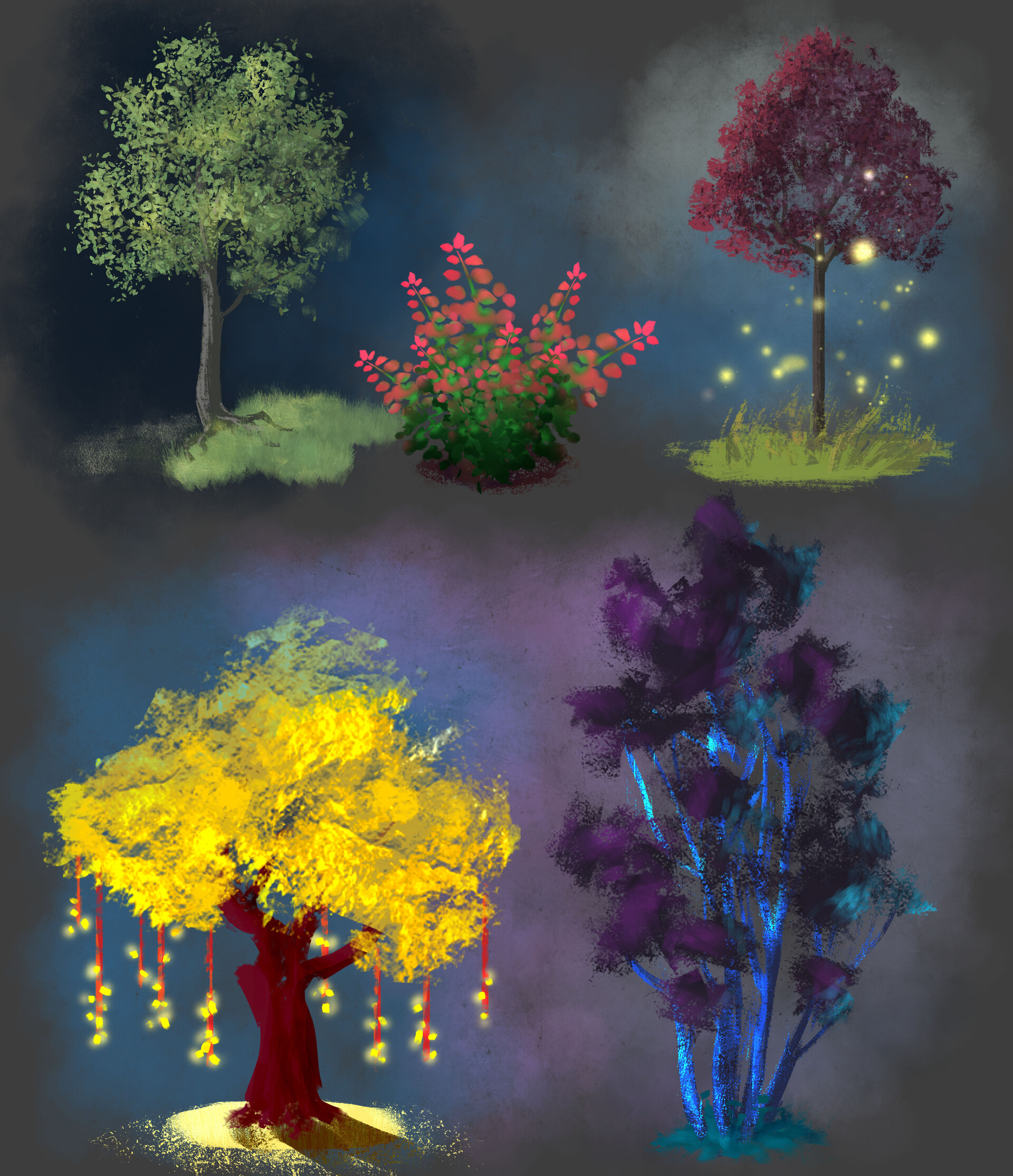 ArtStation - tree sketches