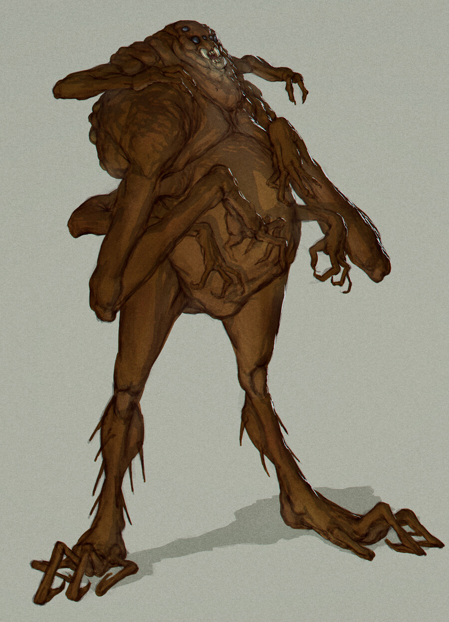 ArtStation - Creatuanary Day 21-Mystery creature 3-Giant spider