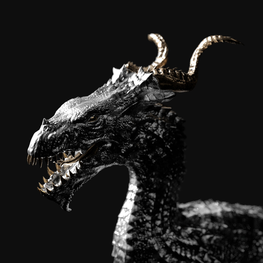 ArtStation - dragon design, 3d modeling