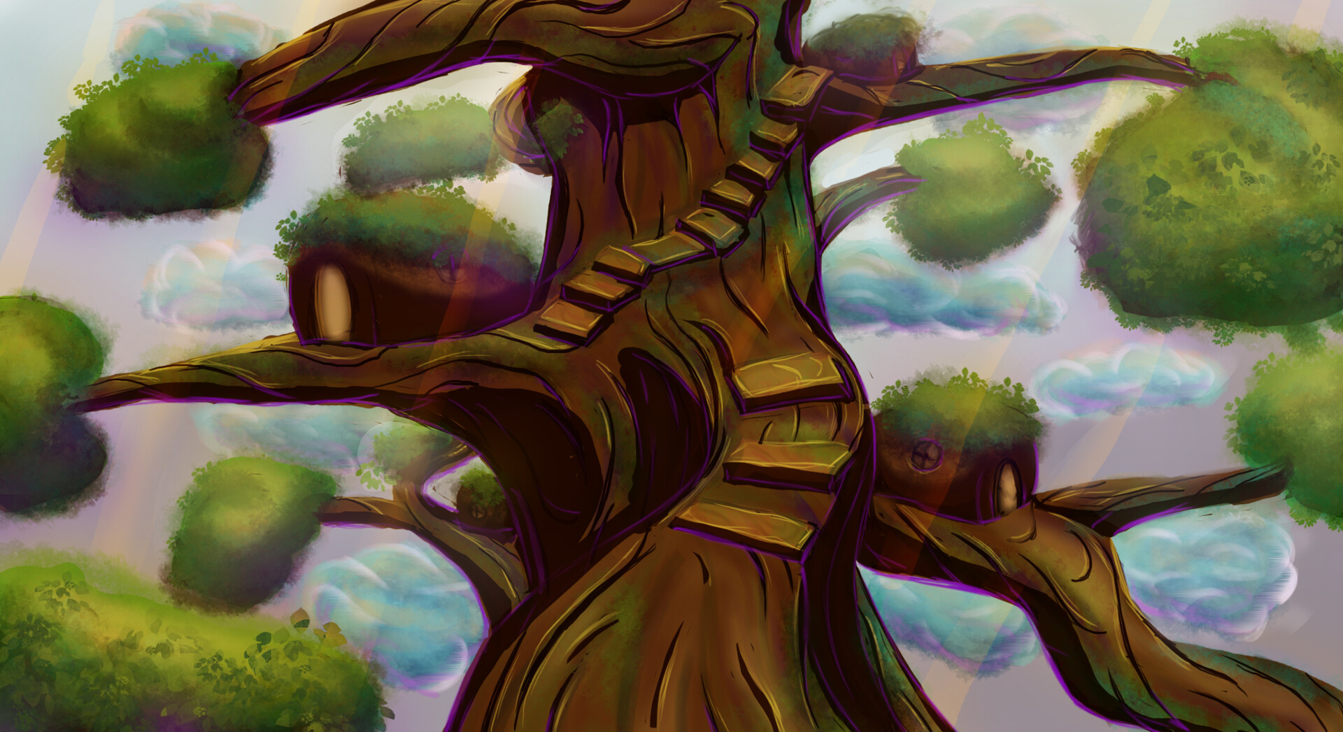 ArtStation - Tree village