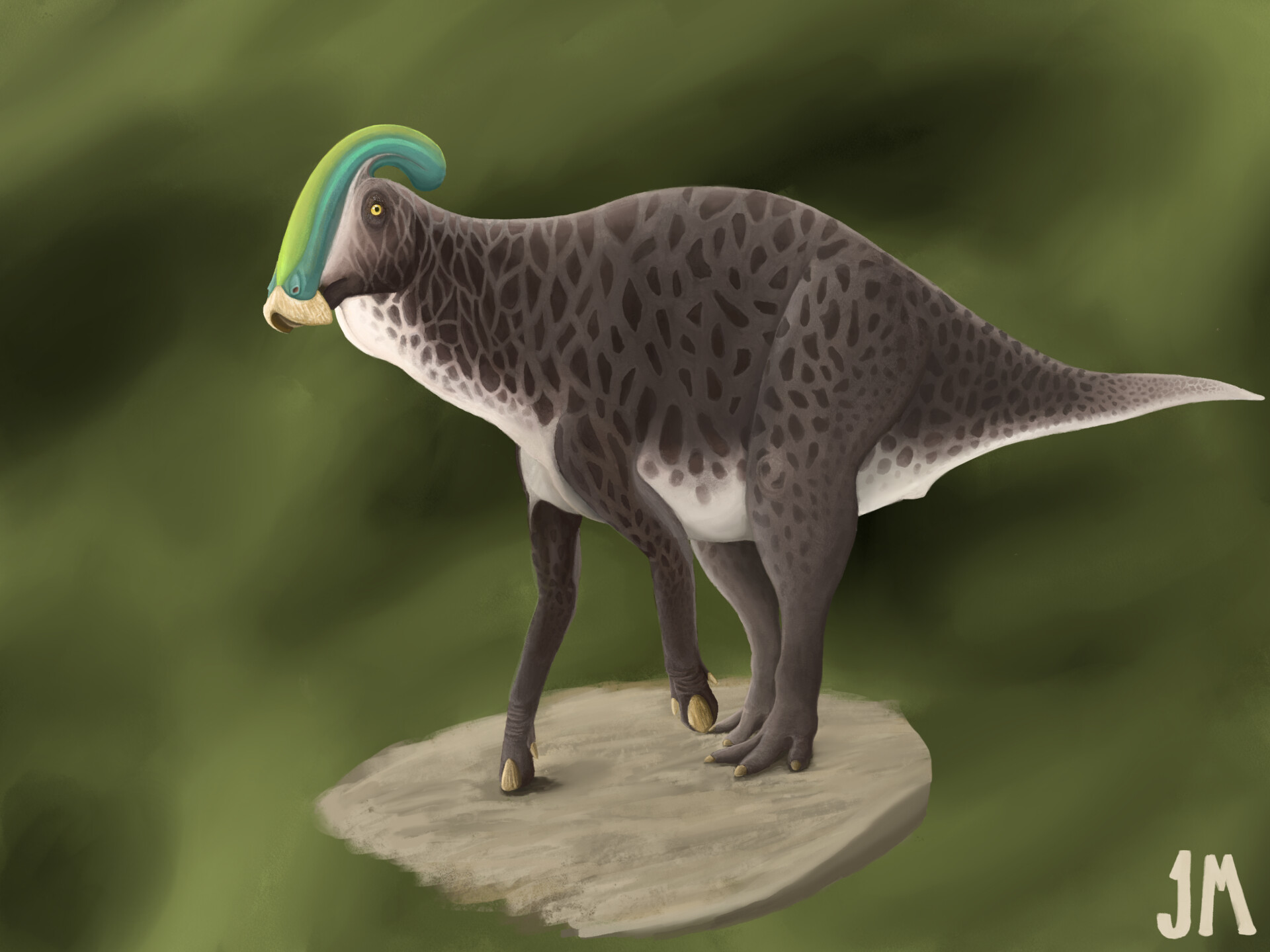 ArtStation - Parasaurolophus cyrtocristatus