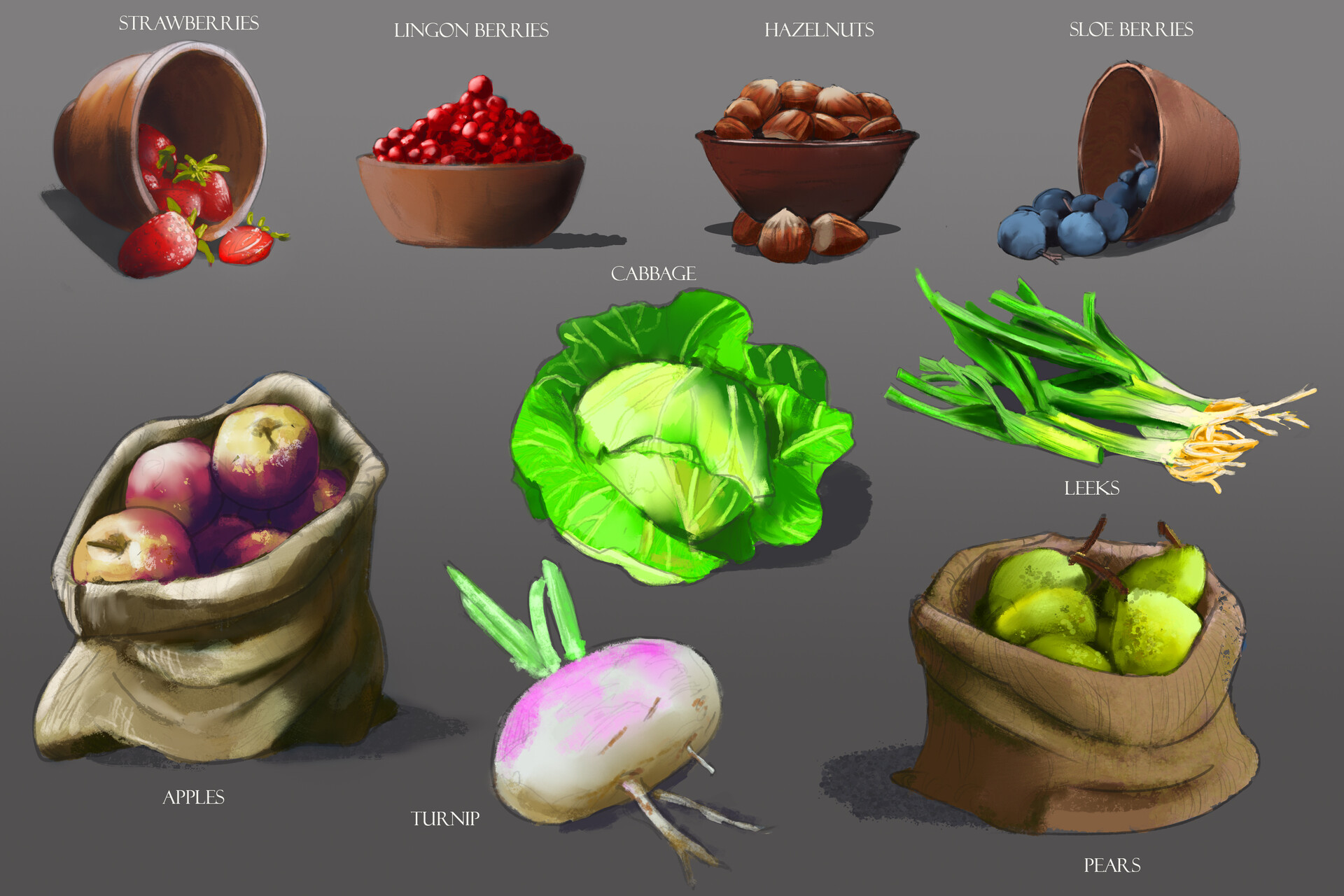 ArtStation - Viking Fruit and Veg