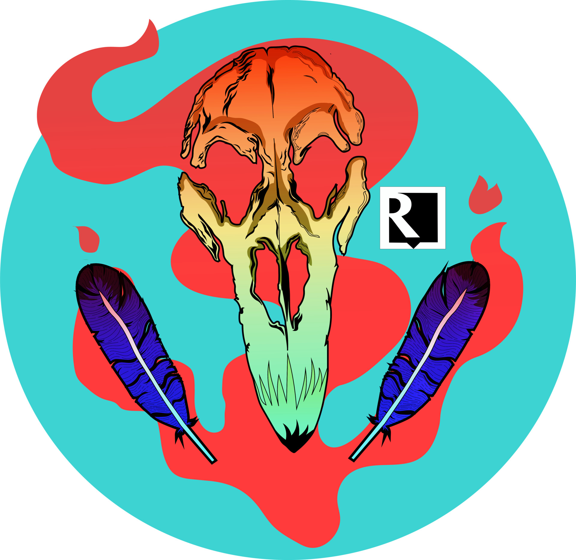 ArtStation - crow skull