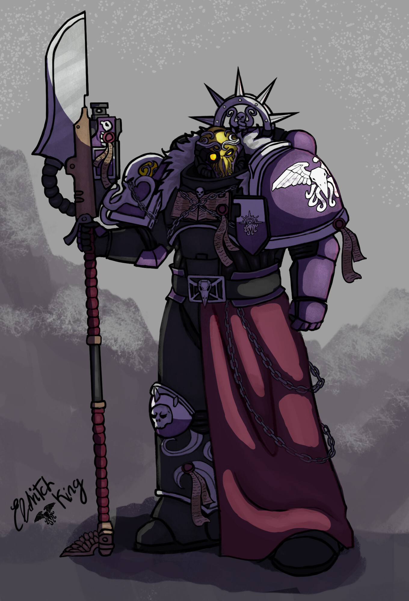 ArtStation - Captain Reyner Of The Eldritch Sentinels 4th Company