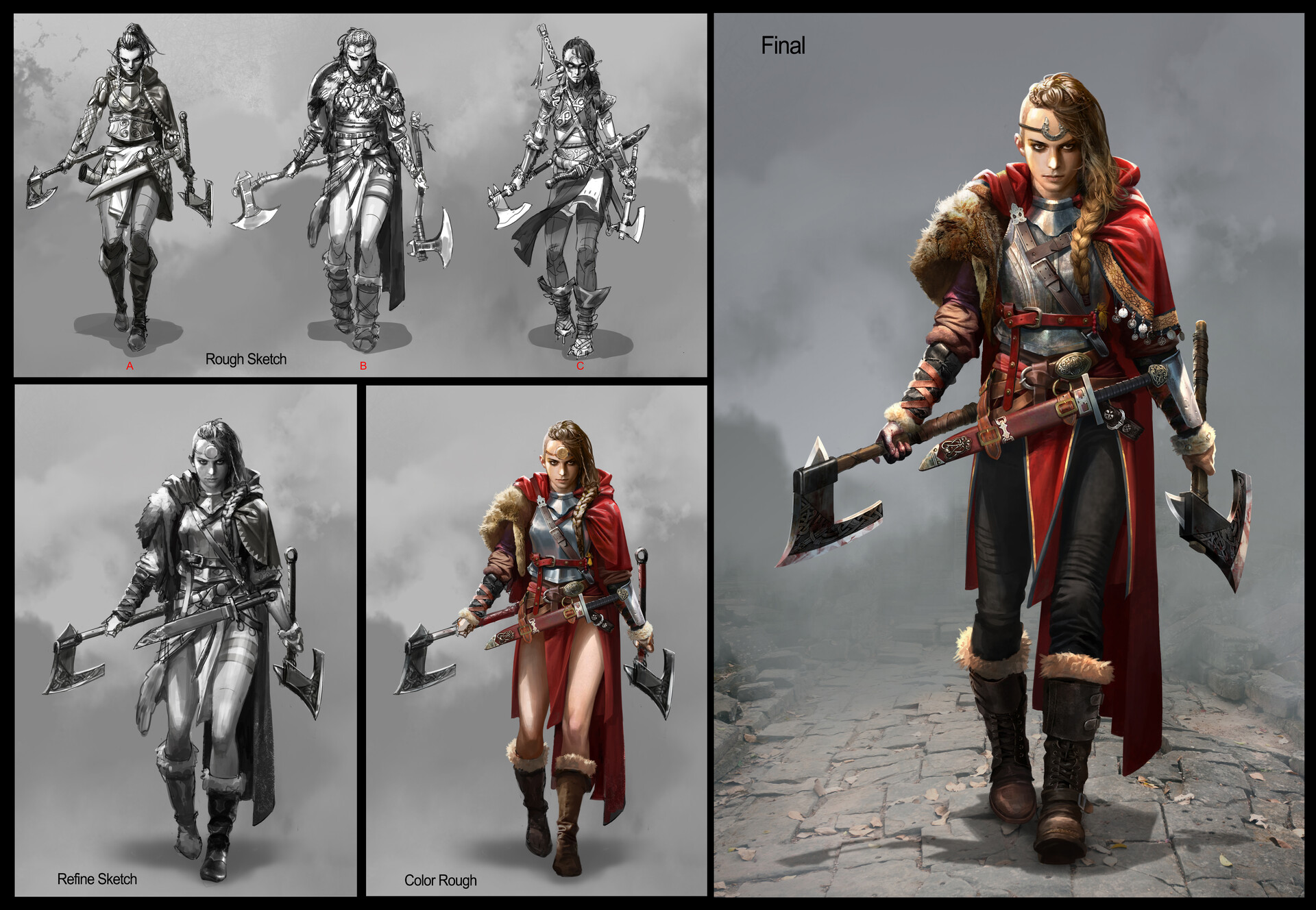 ArtStation - Different Style Character Design Combination