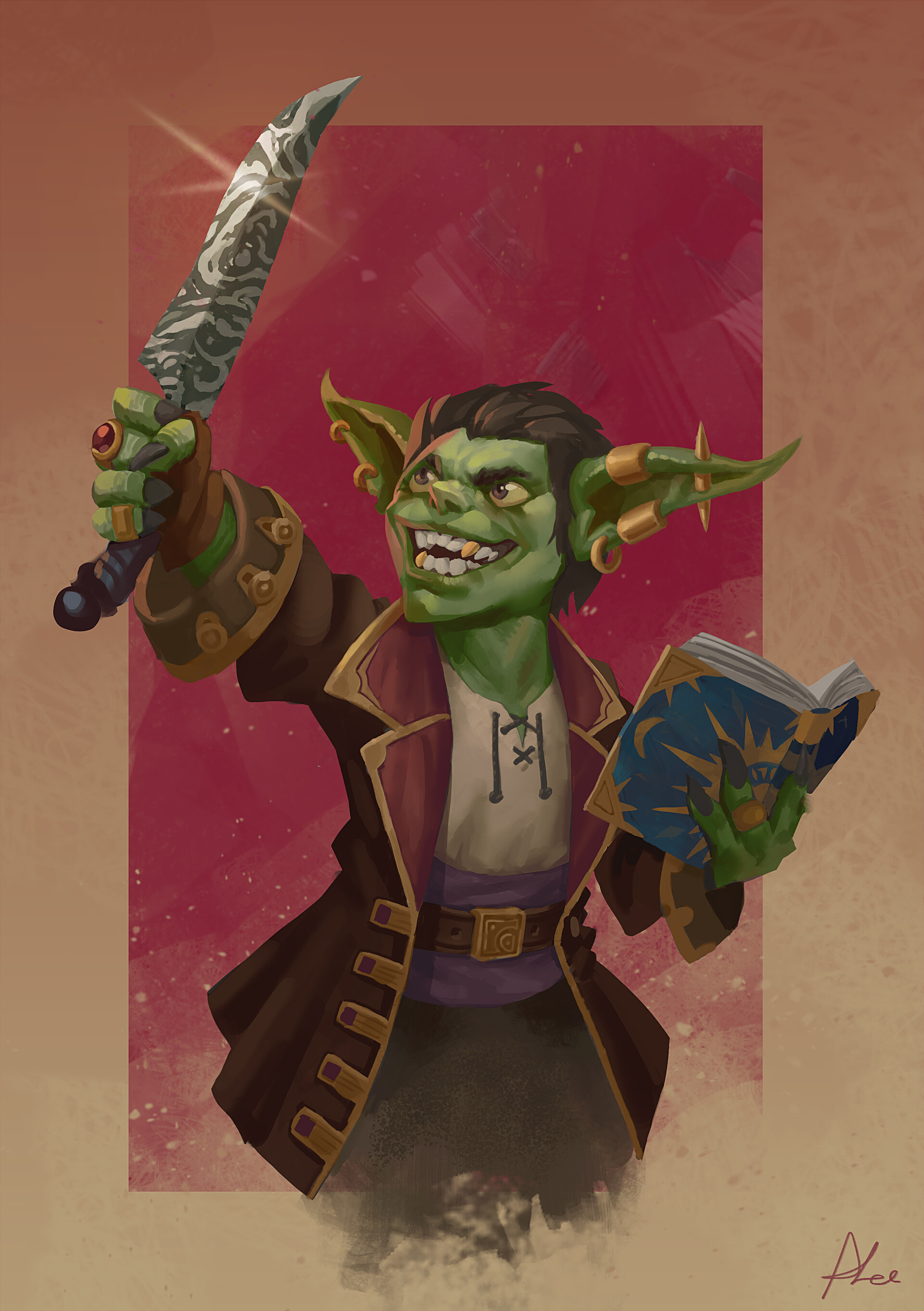ArtStation - Axel - the Goblin Wizard!