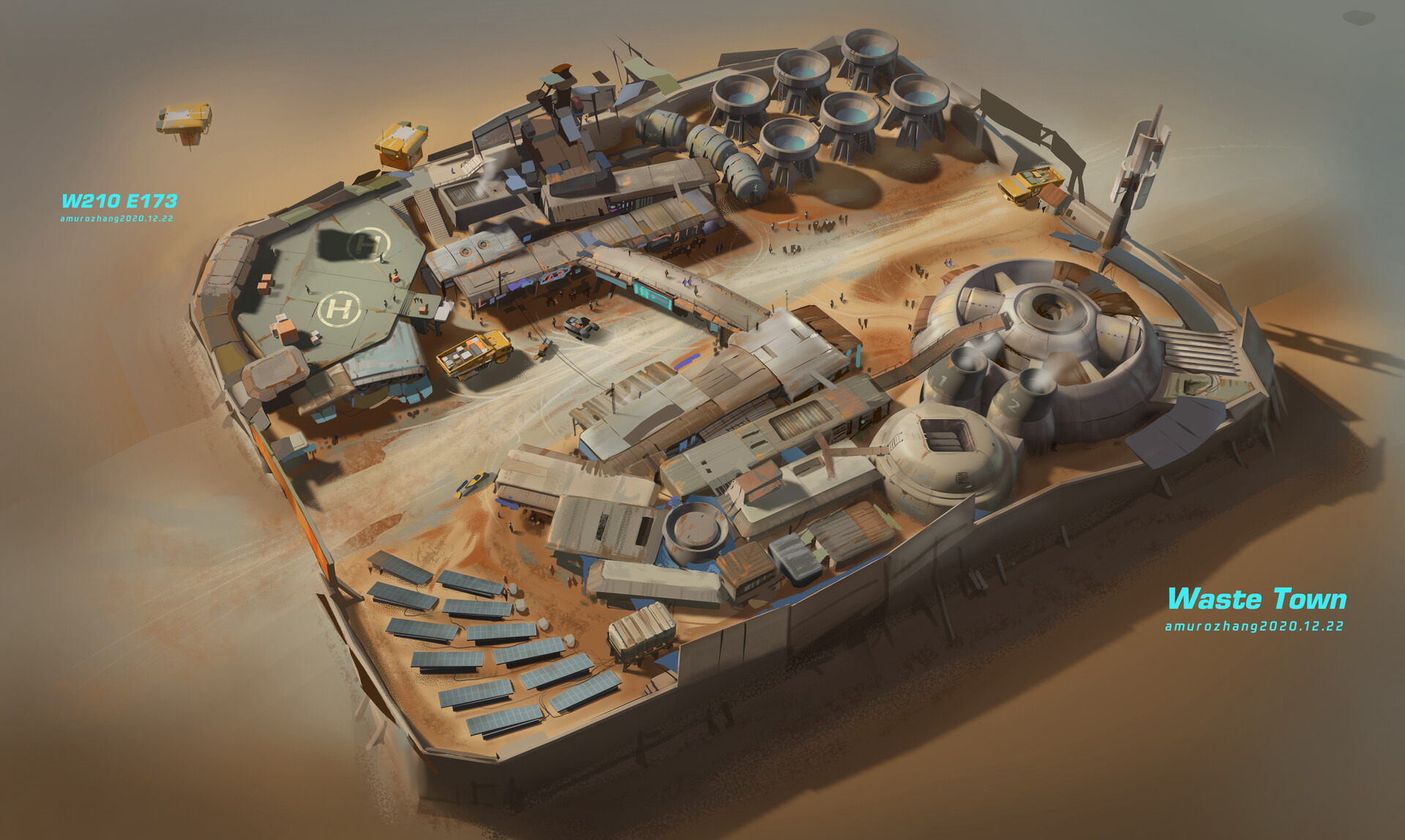 ArtStation - Wasteland Town