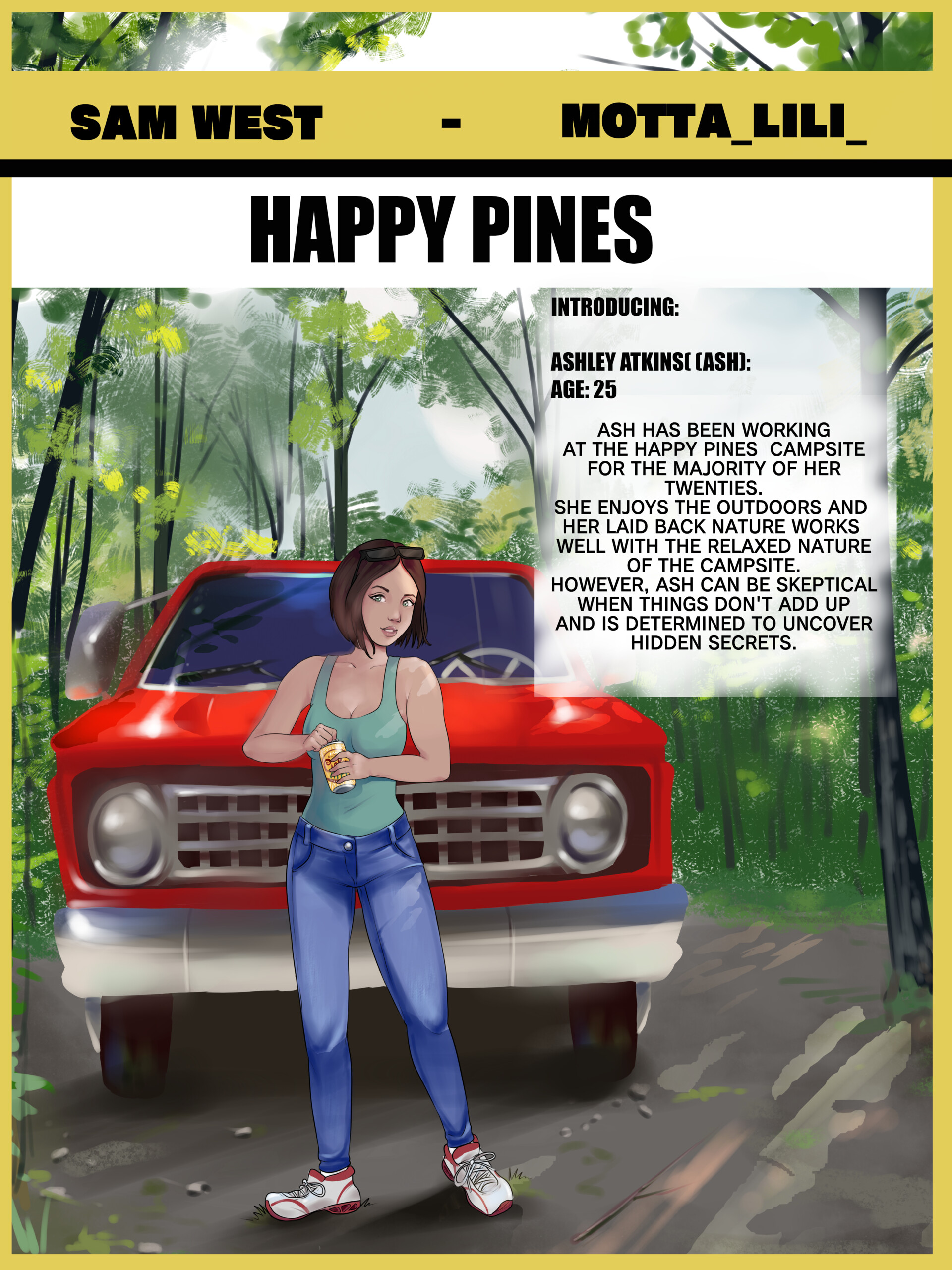 ArtStation - Ash Atkins (character designed by me for the comic Happy ...