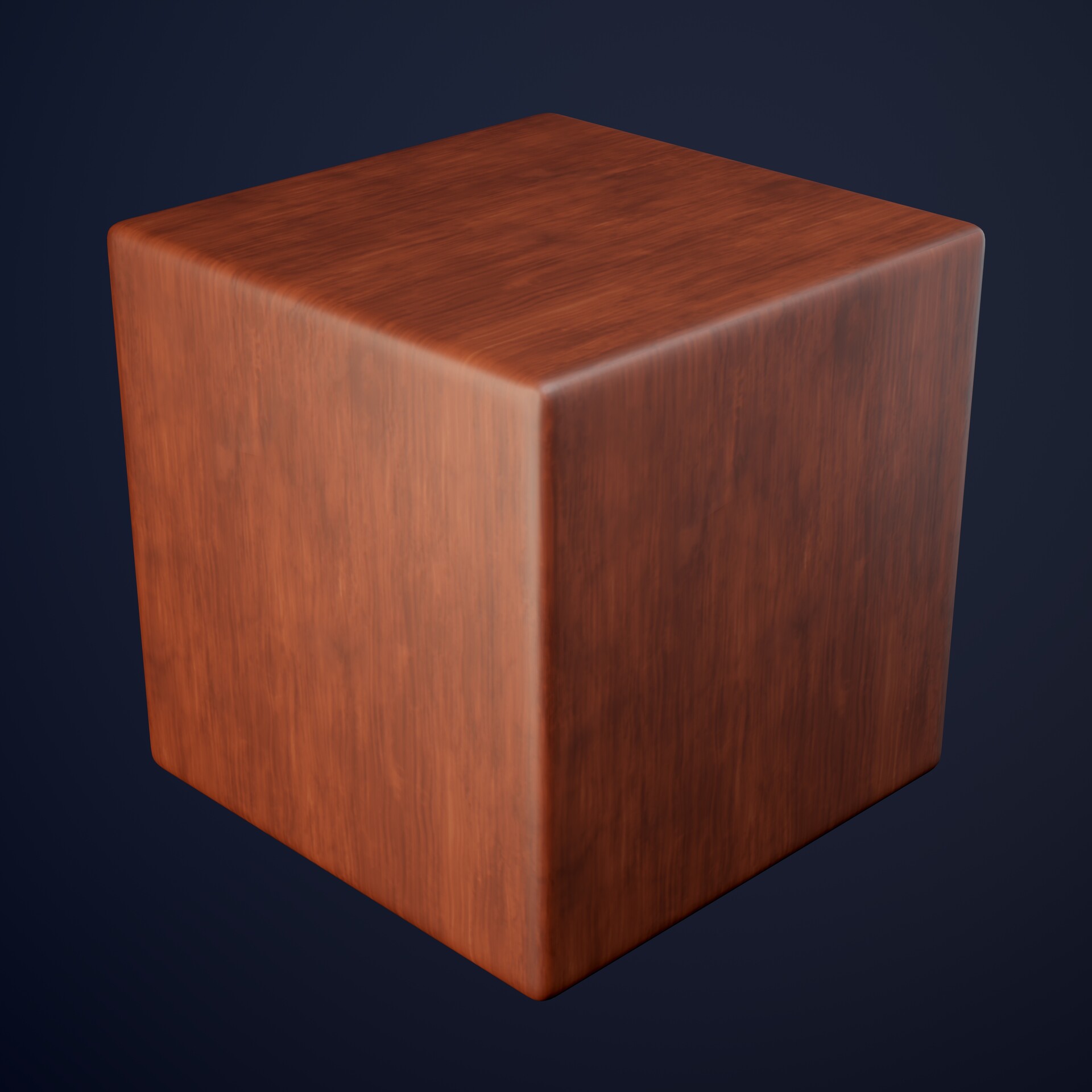 mahogany cube