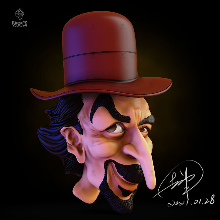 ArtStation - from 2D to 3D character face sculpting