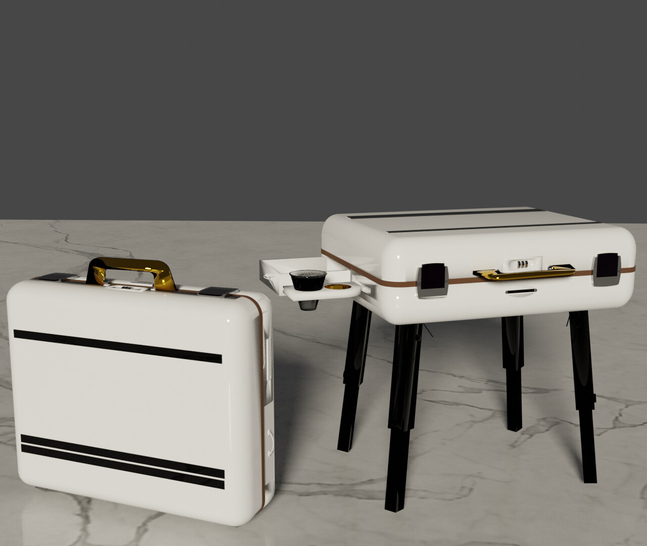 ArtStation - BRIEF CASE TABLE