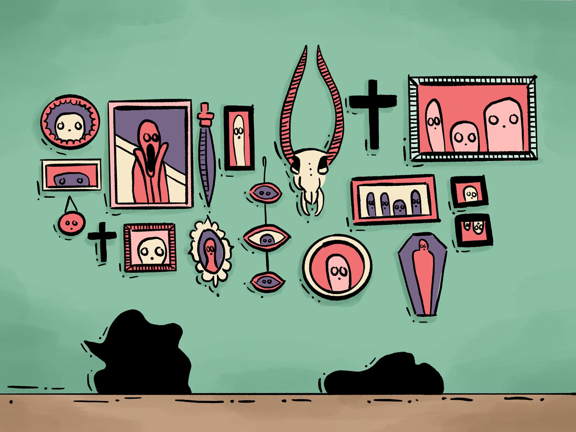 ArtStation - Spooky Wall