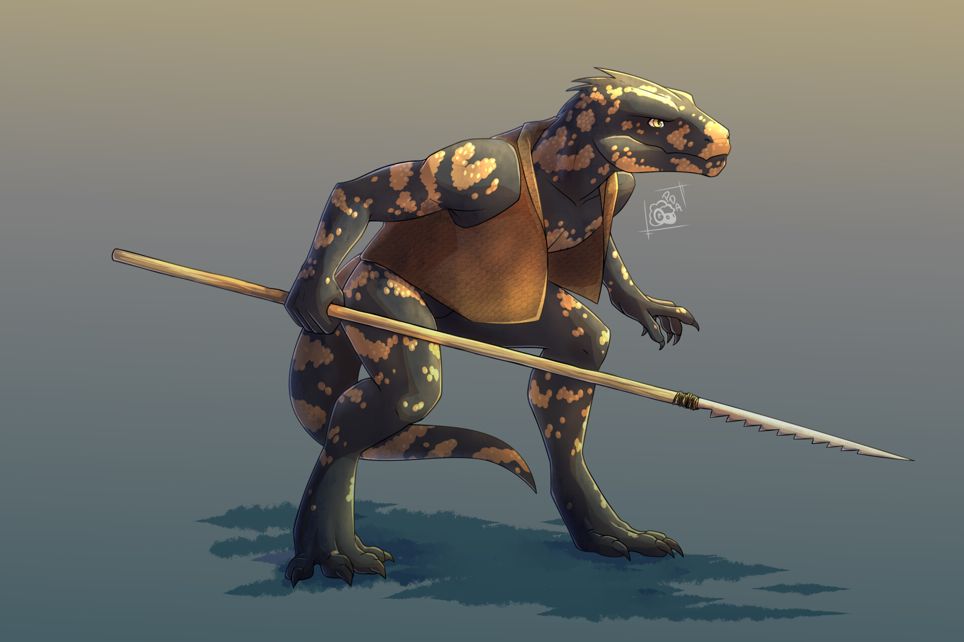 ArtStation - Dark Sun Dragonborn Hunter