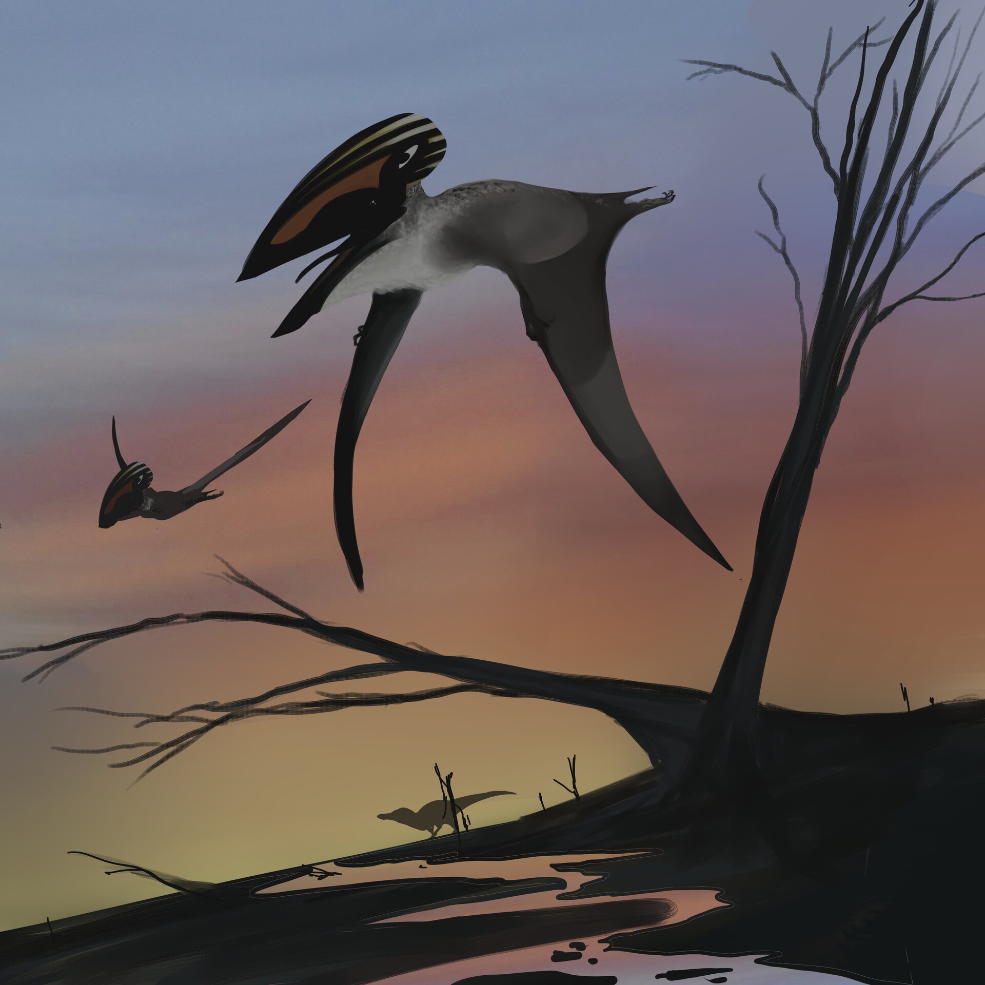 ArtStation - Pterosaur landscapes