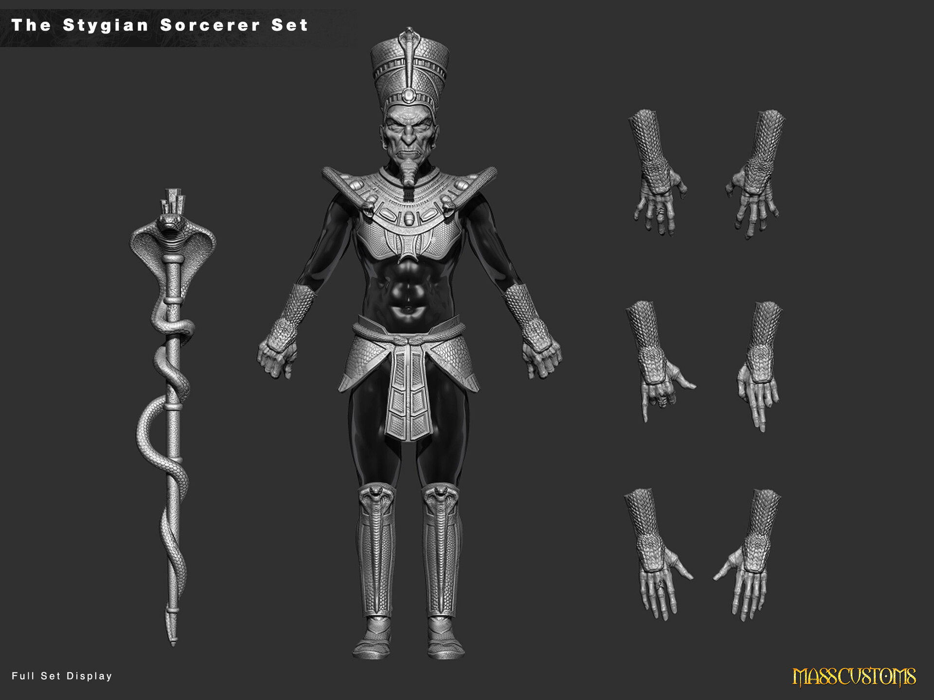 Walter De Marco - THE STYGIAN SORCERER SET (for Mezco One 12 and Mix ...