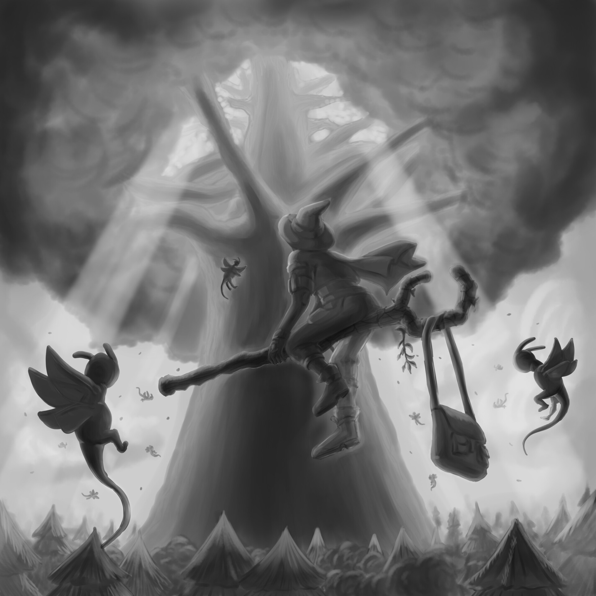 ArtStation - Noah and the World Trees (bw)