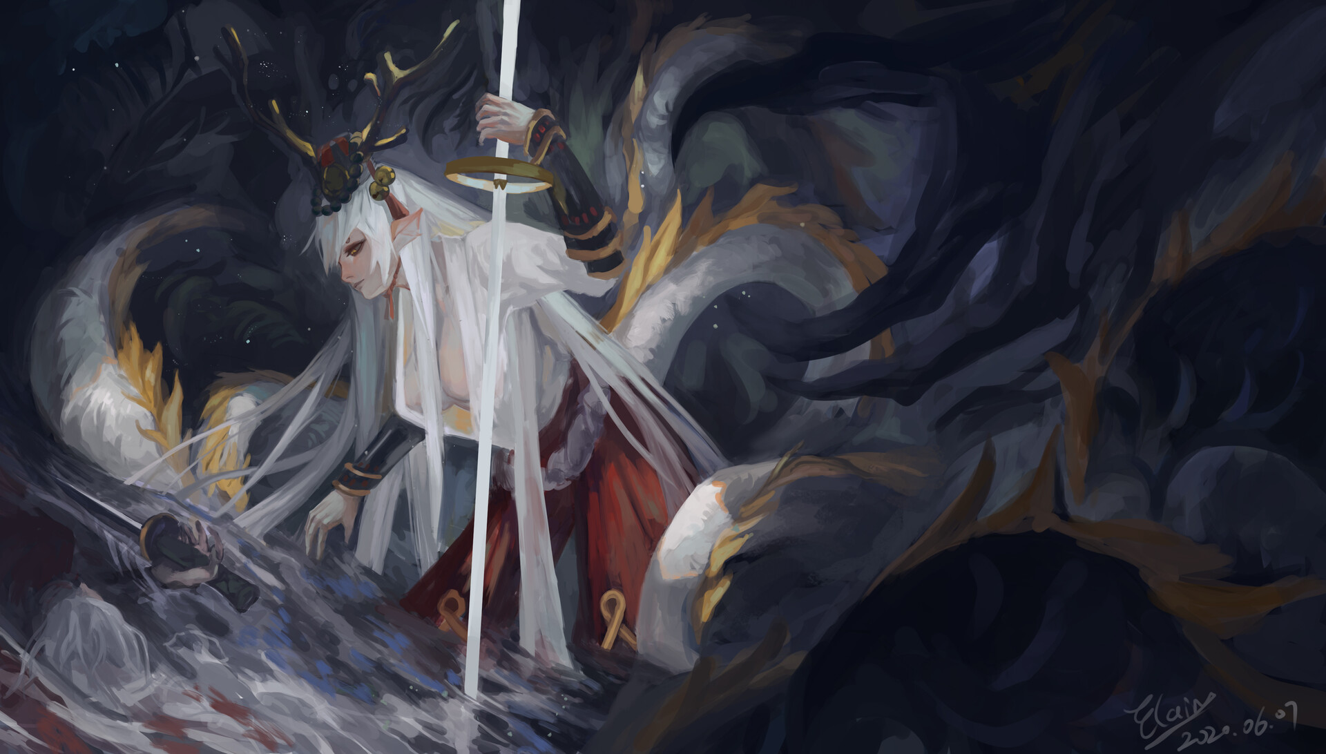 ArtStation - 2020/06-Suzuka Gozen（character in game Onmyoji）