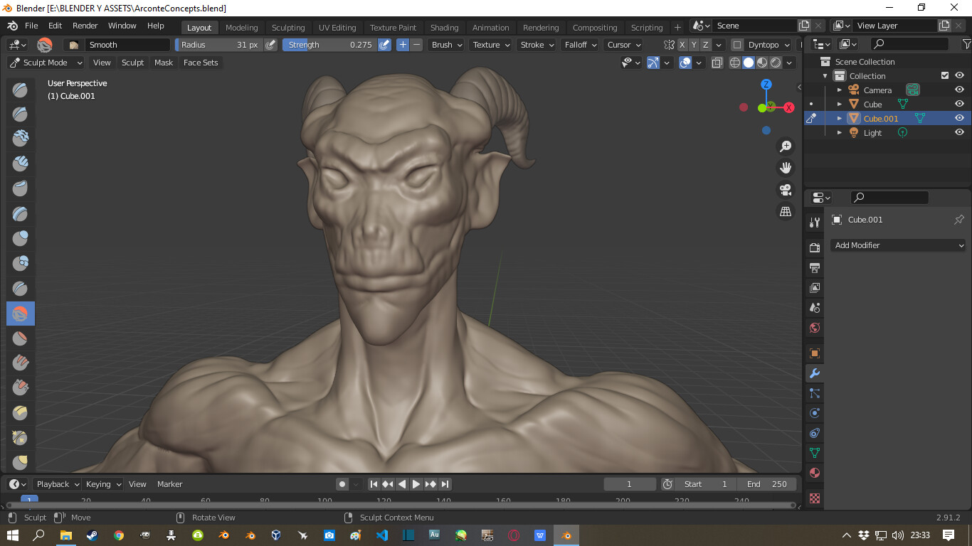 ArtStation - Horror 3D models sculptures.