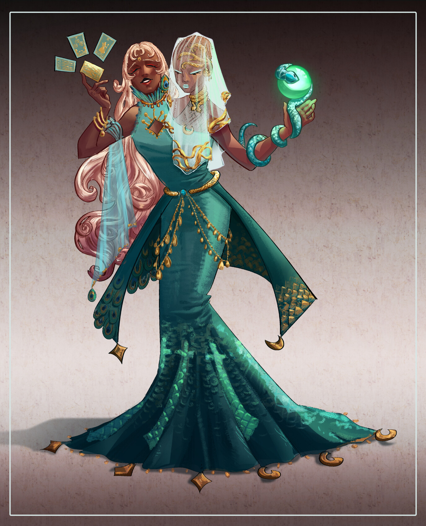 ArtStation - siamese fortune teller concept