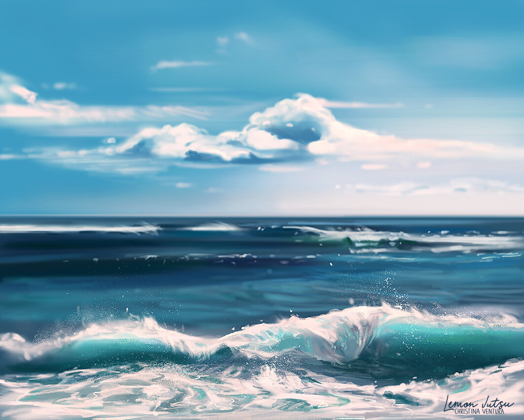 ArtStation - Waves study