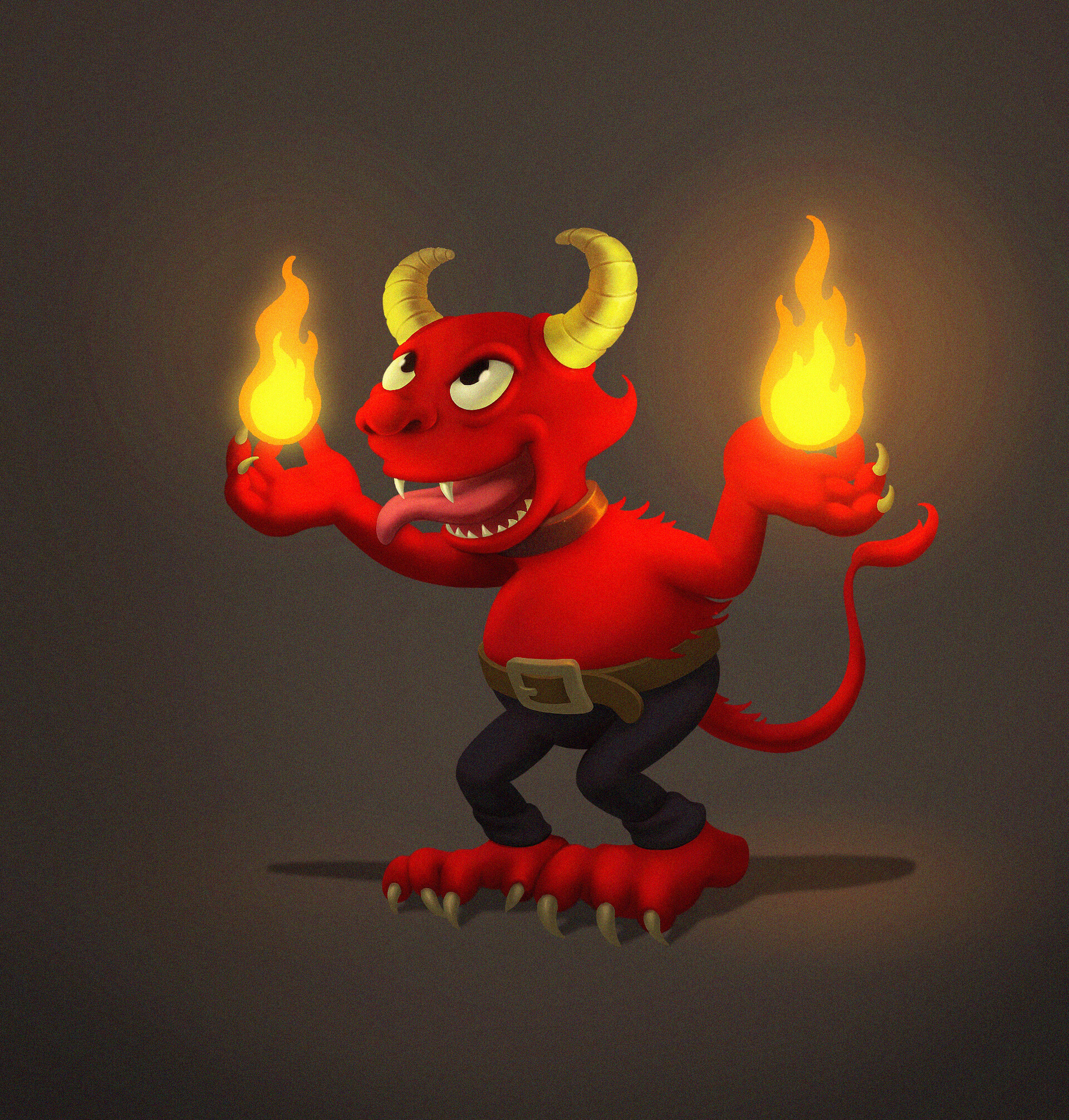 ArtStation - Little red devil art