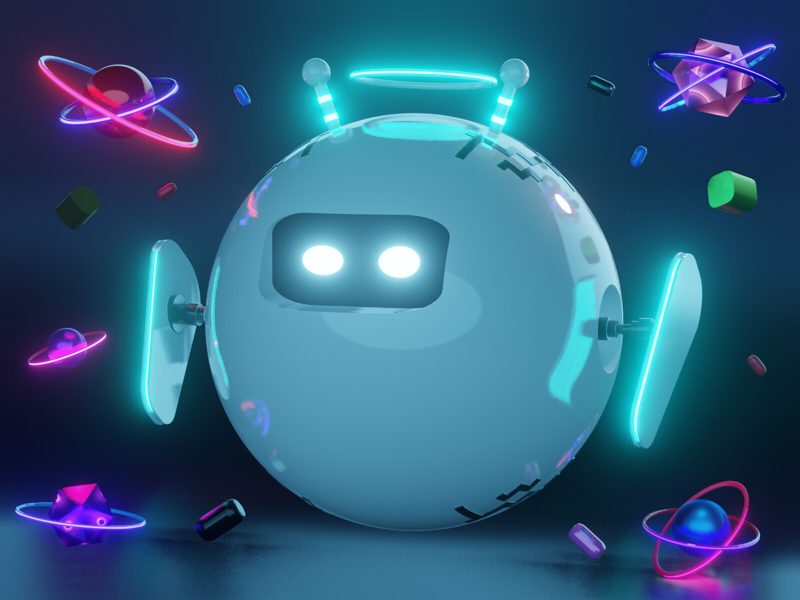 ArtStation - Cute sci-fi robot
