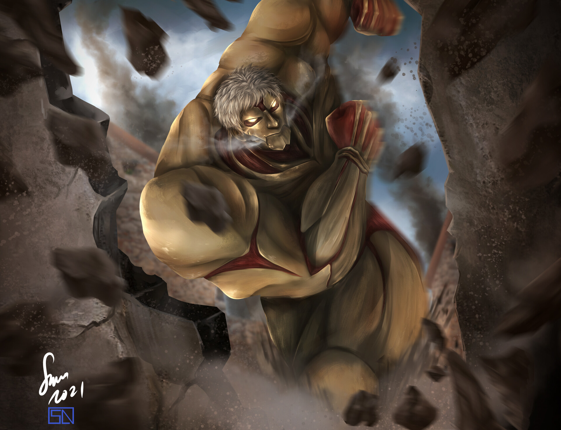 ArtStation - ARMOR TITAN - SHINGEKI NO KYOJIN