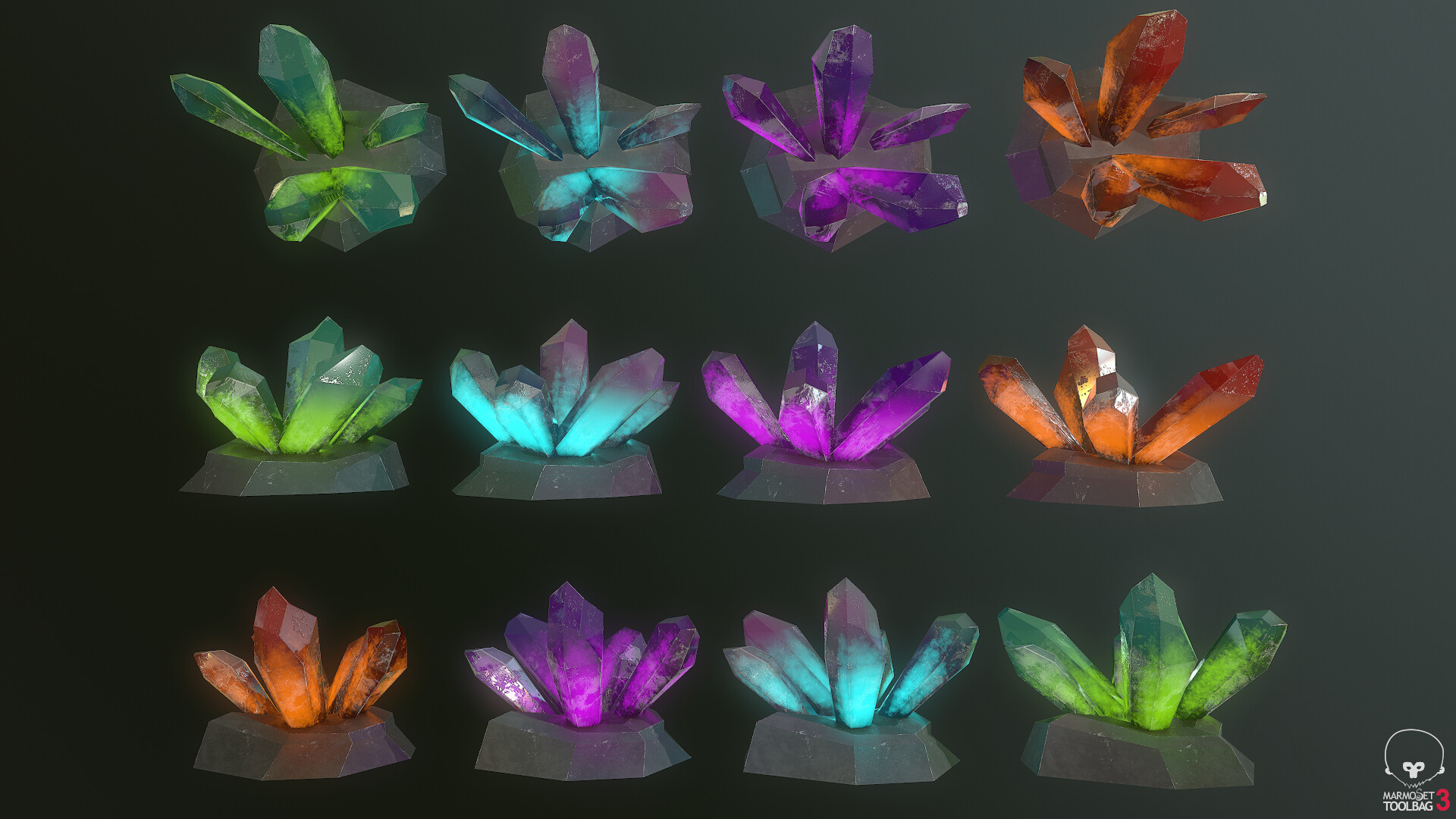 Jake Benjamin De La Terre - Stylised Raw Crystal Material - Still-shots