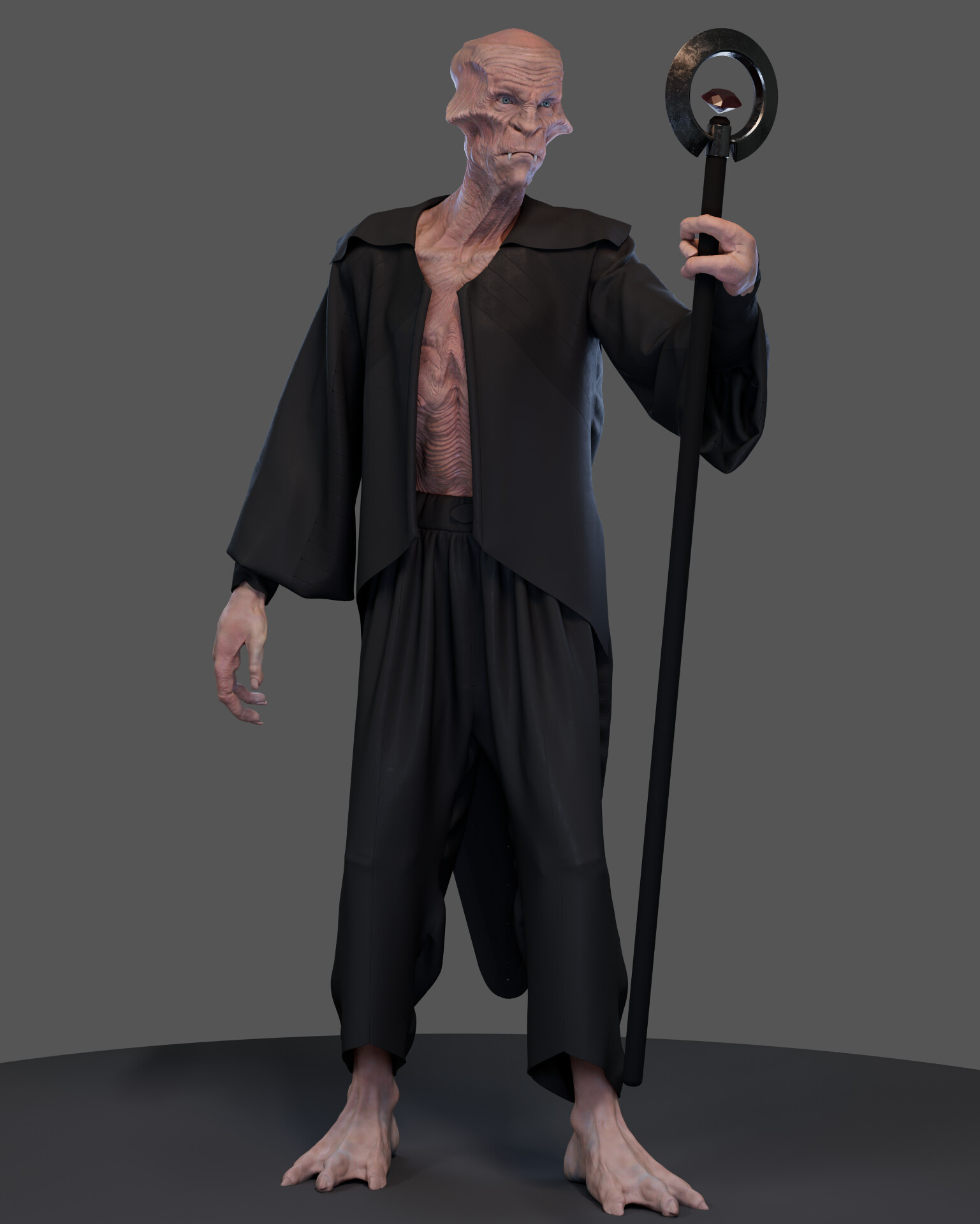 ArtStation - Alien Elder WIP