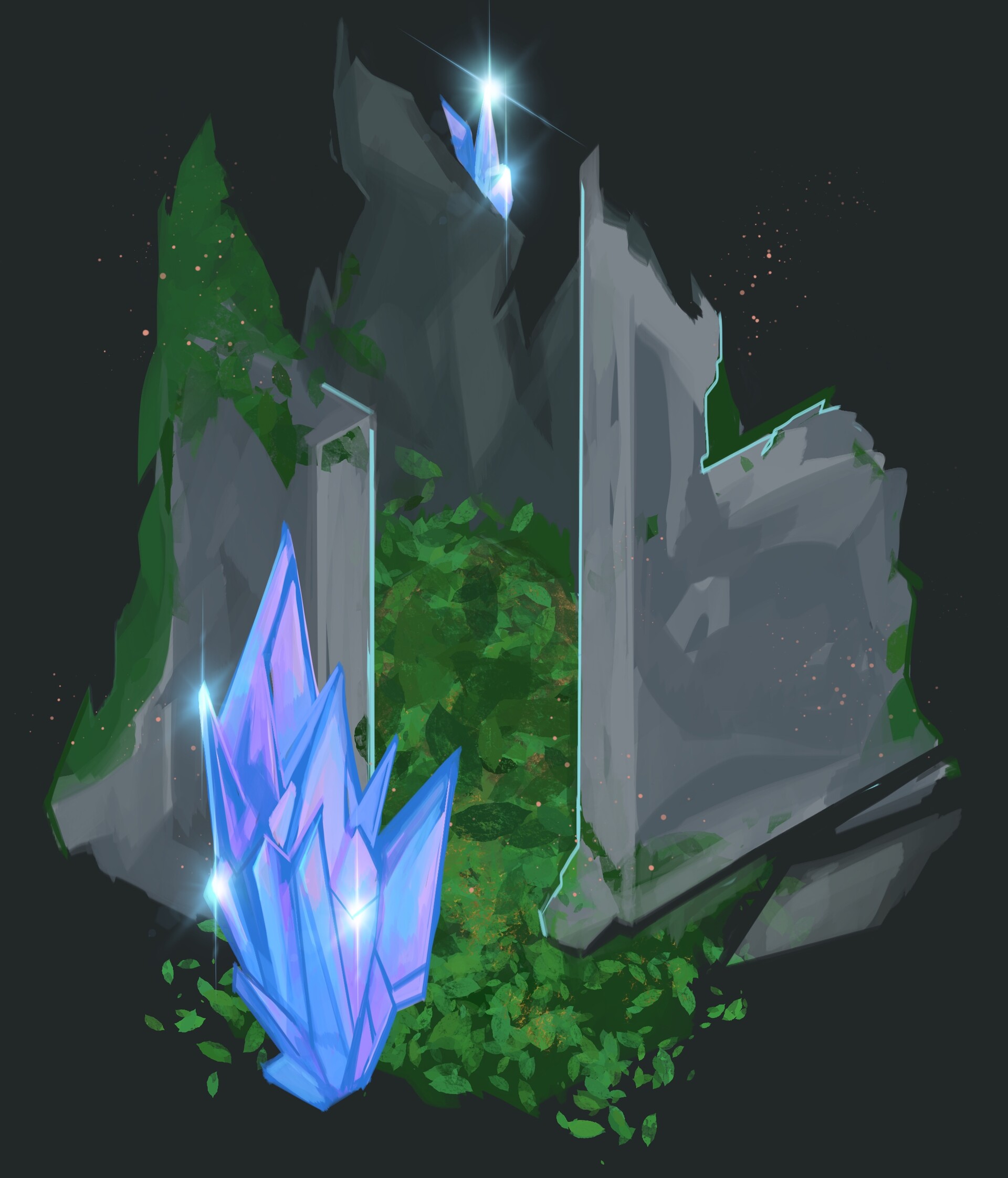 ArtStation - Isometric Ruins Study