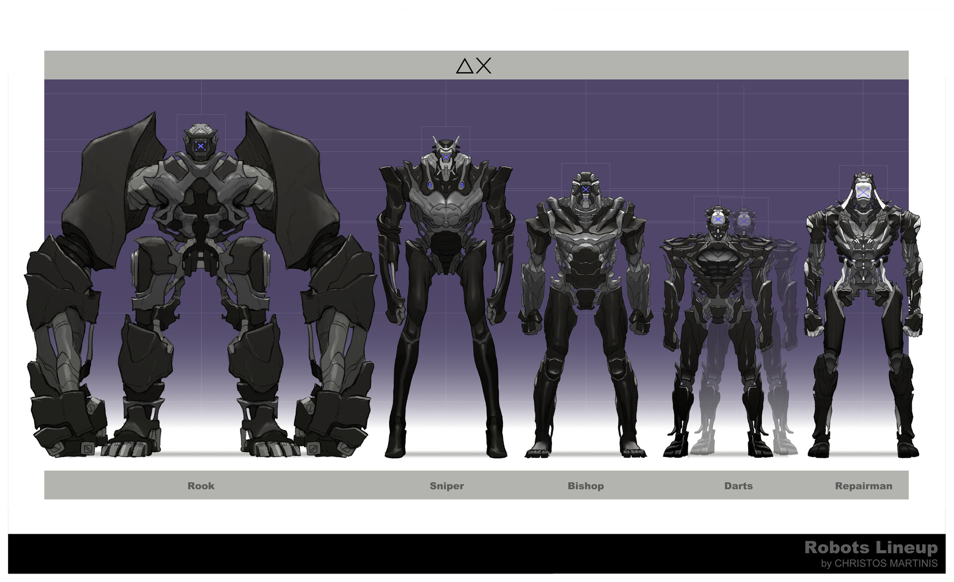 ArtStation - Robot lineup