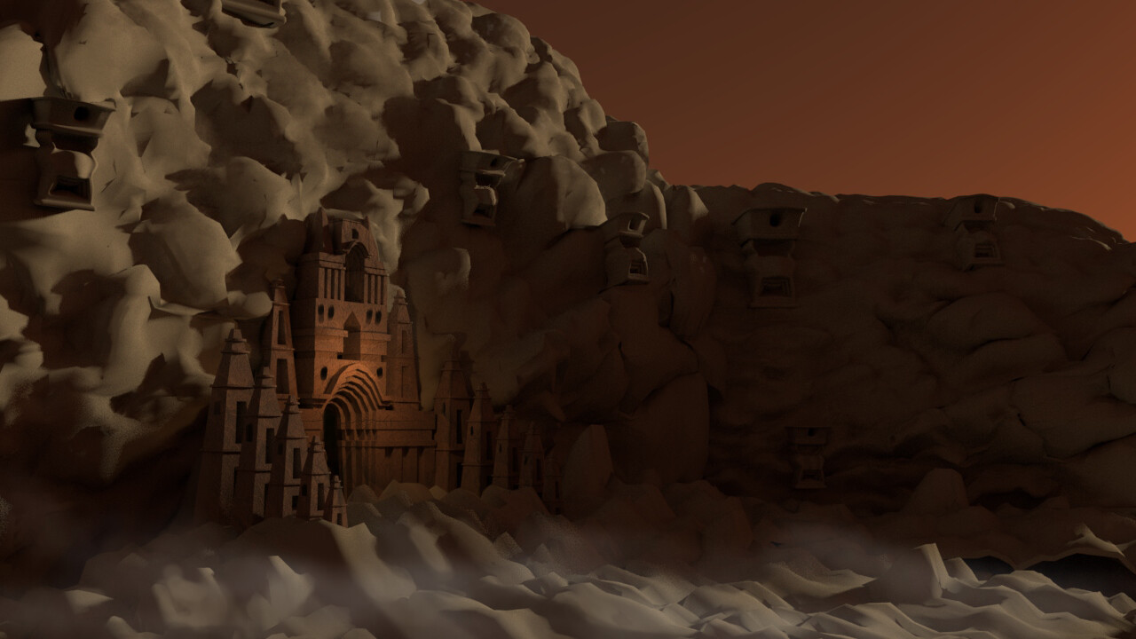 ArtStation - Desert Alien Civilization - Galactonauta