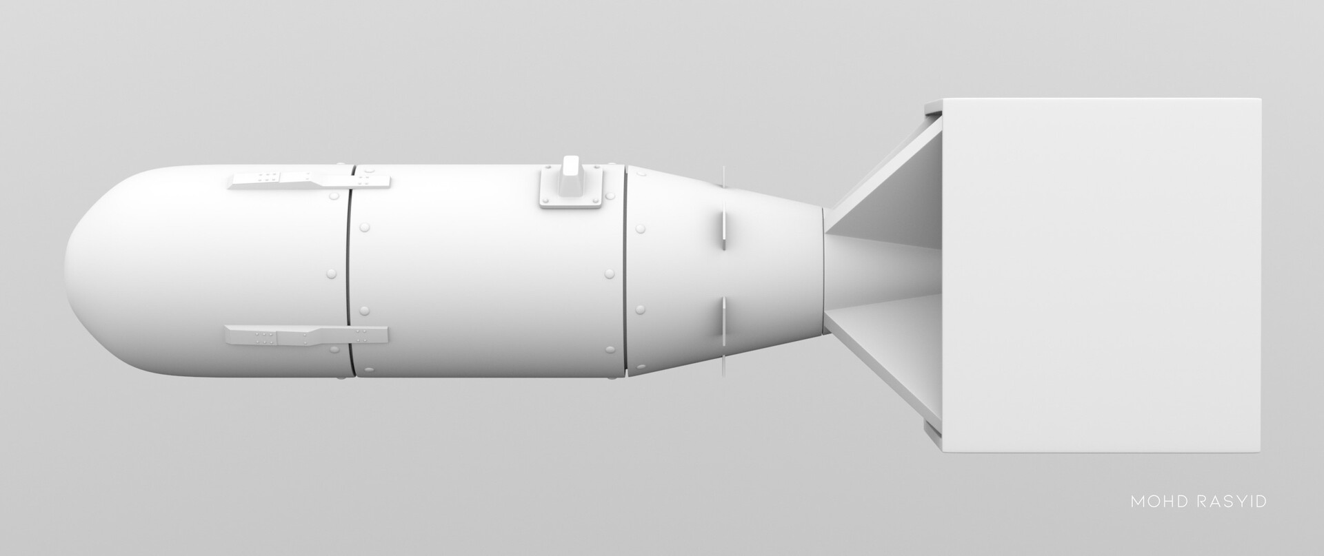 Mohd Rasyid - Nuclear Weapons Atomic Bomb - Modeling and Texturing