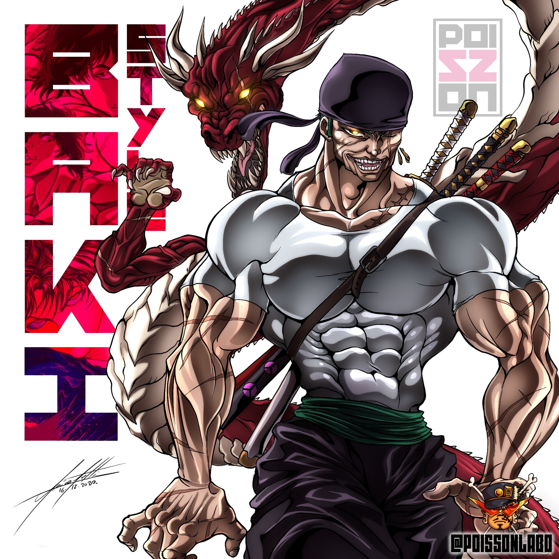 Poisson Labo - Zoro in 9 styles + 1 bonus