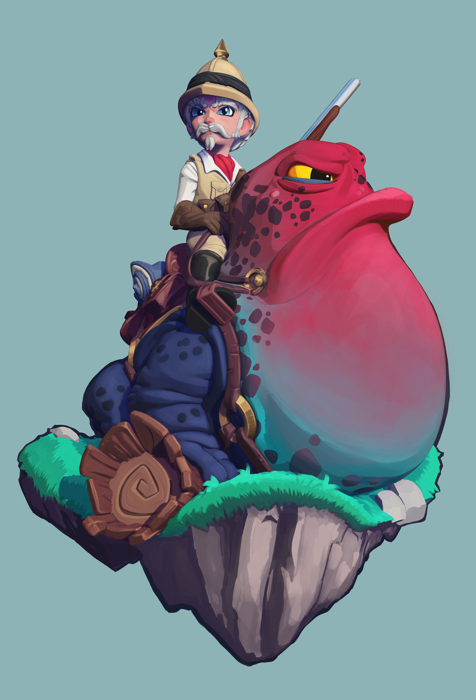 ArtStation - The Hunter and the Frog