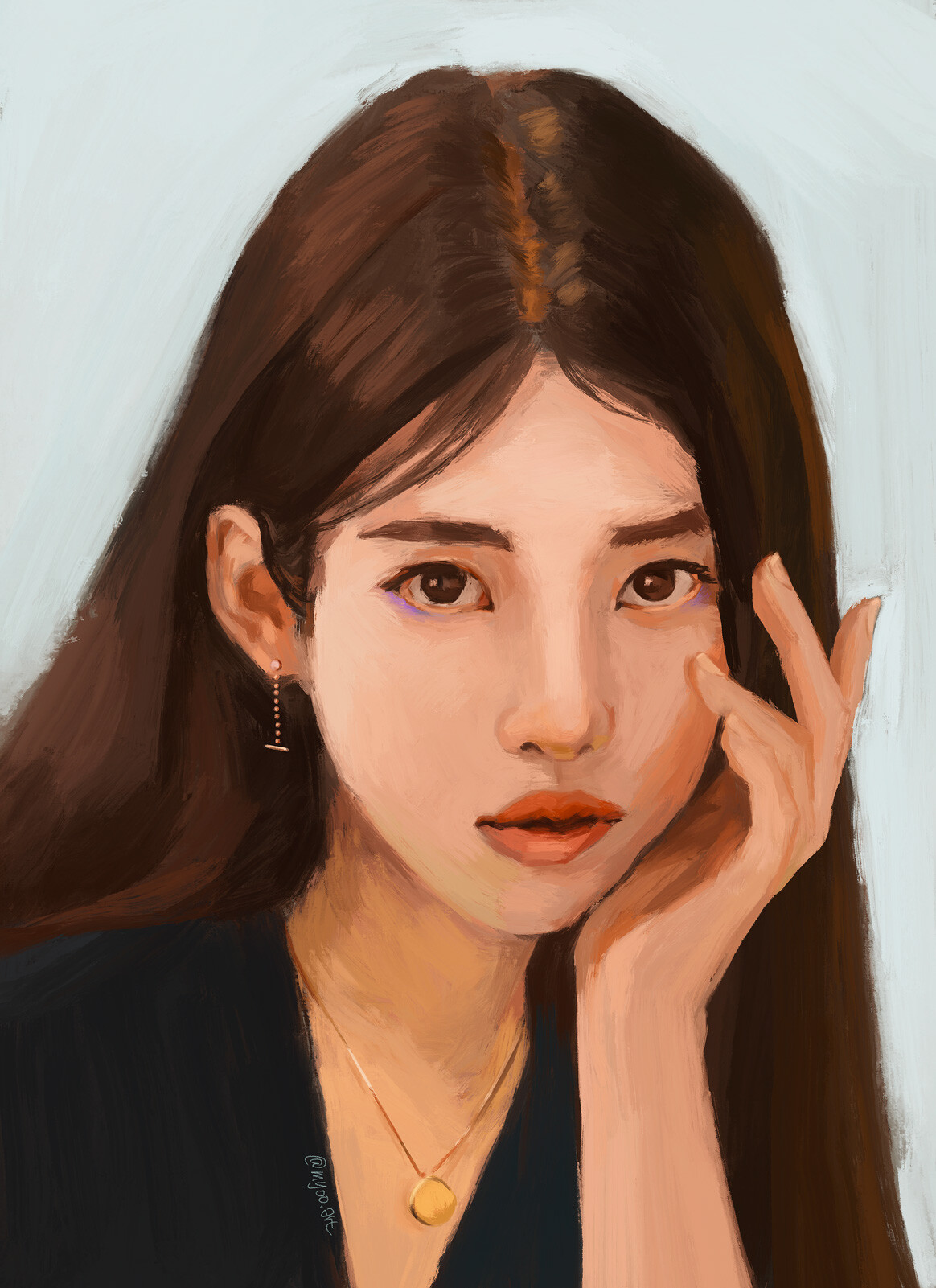 ArtStation - Portrait of IU (아이유, K-pop artist)