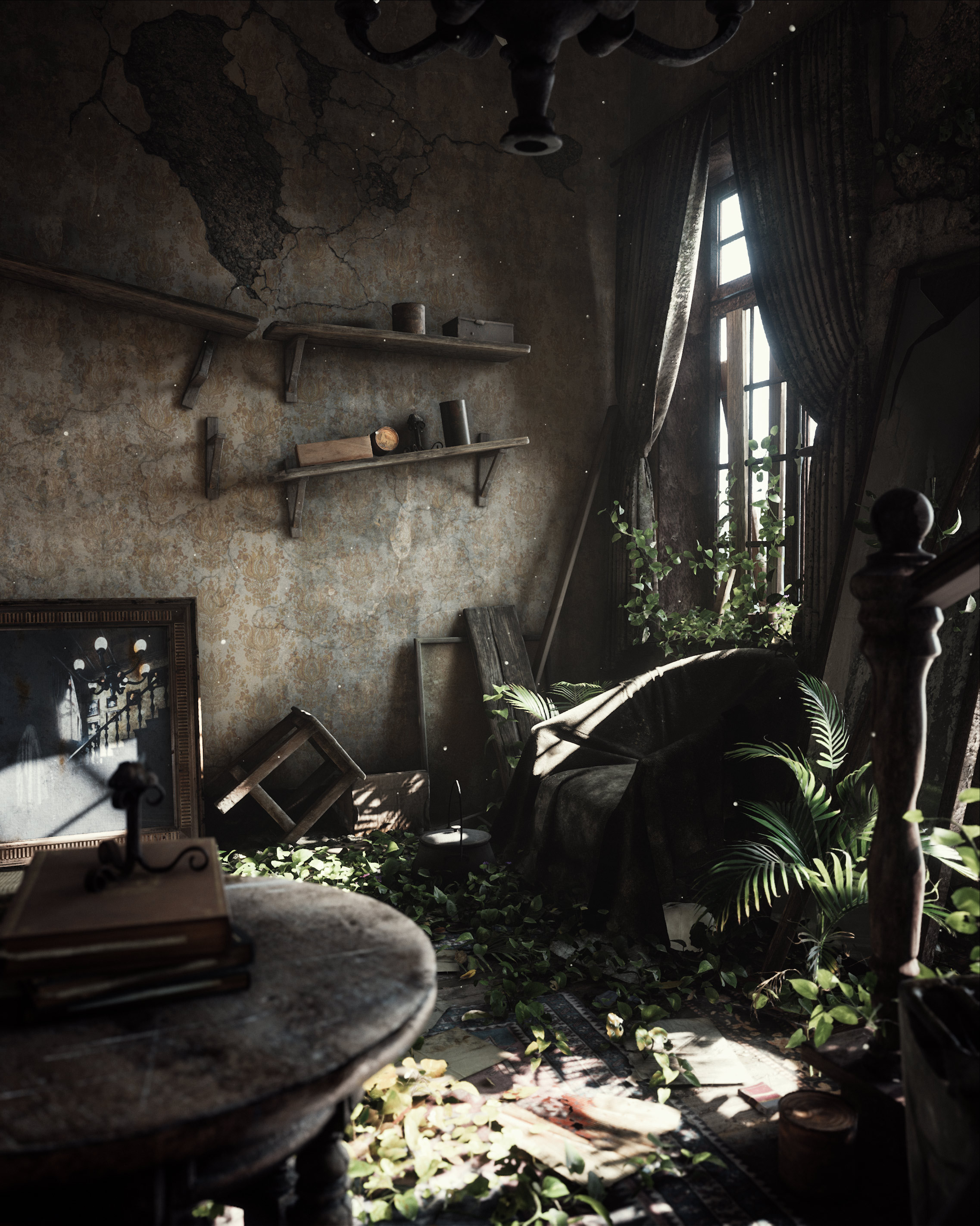 Pasquale Scionti - Old abandoned mansion environment Unreal Engine 4.26 ...