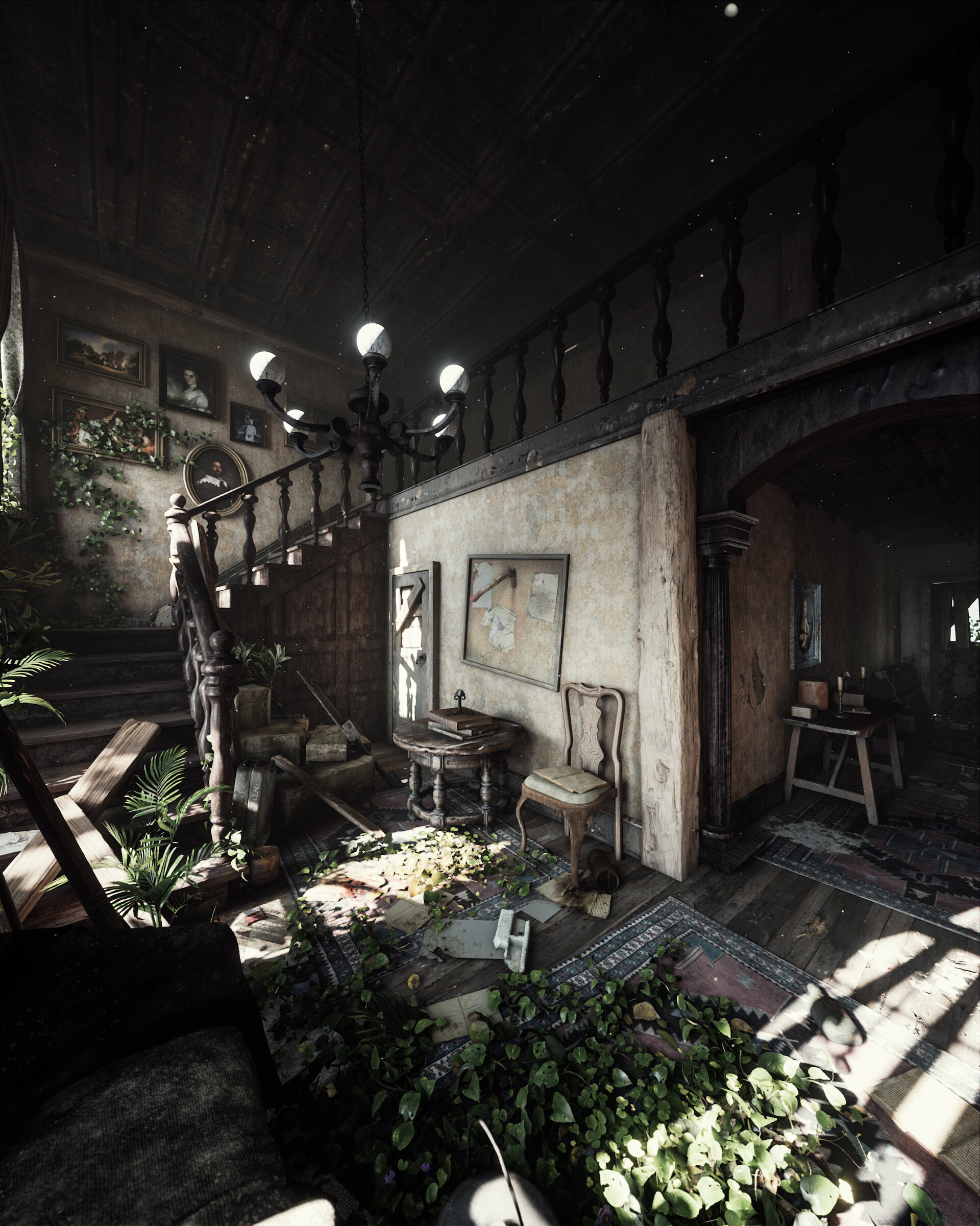Pasquale Scionti - Old abandoned mansion environment Unreal Engine 4.26 ...