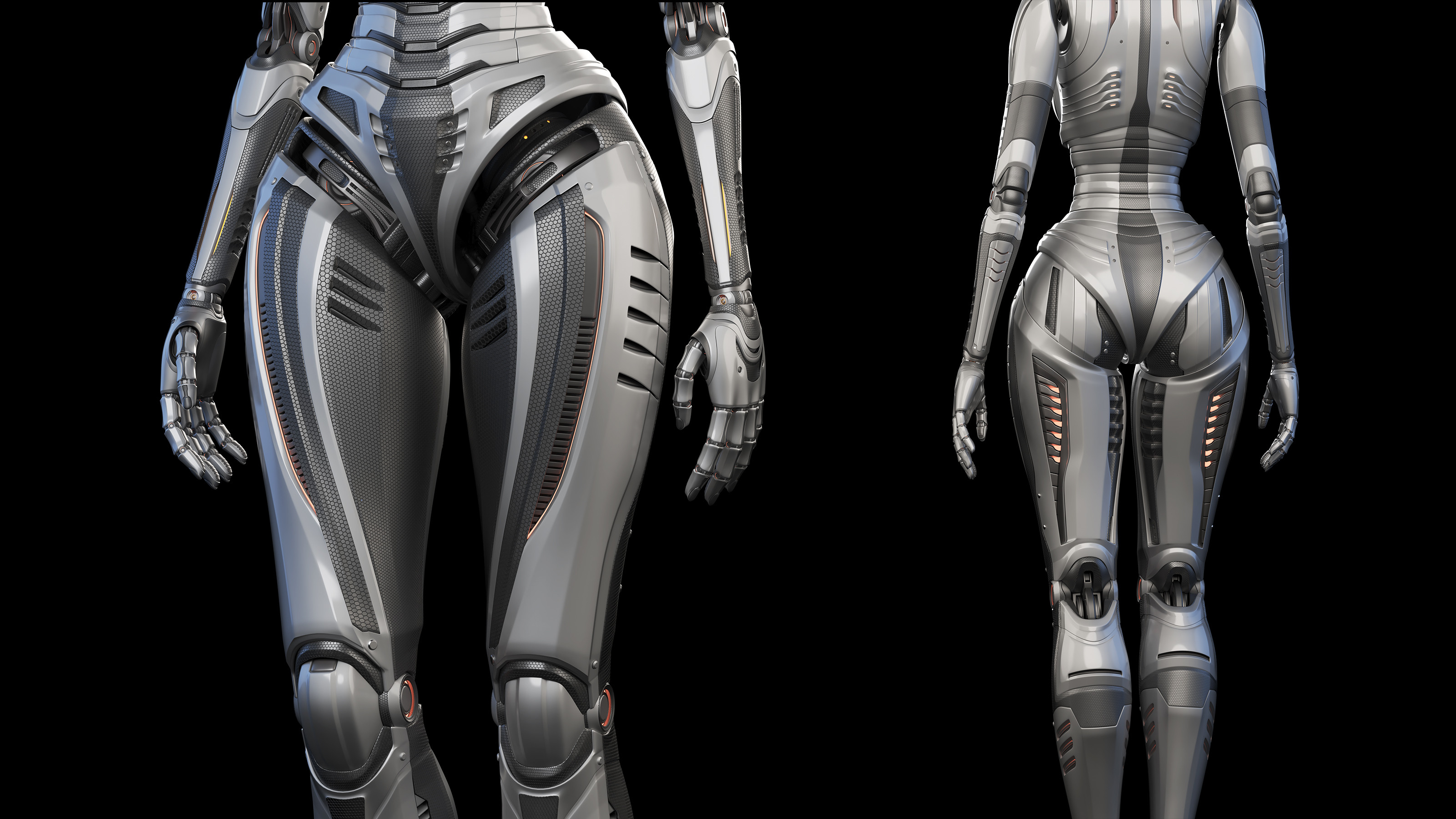 Mykola Holyutyak - SCI - FI ROBOT WOMAN ADVANCED (3d model)