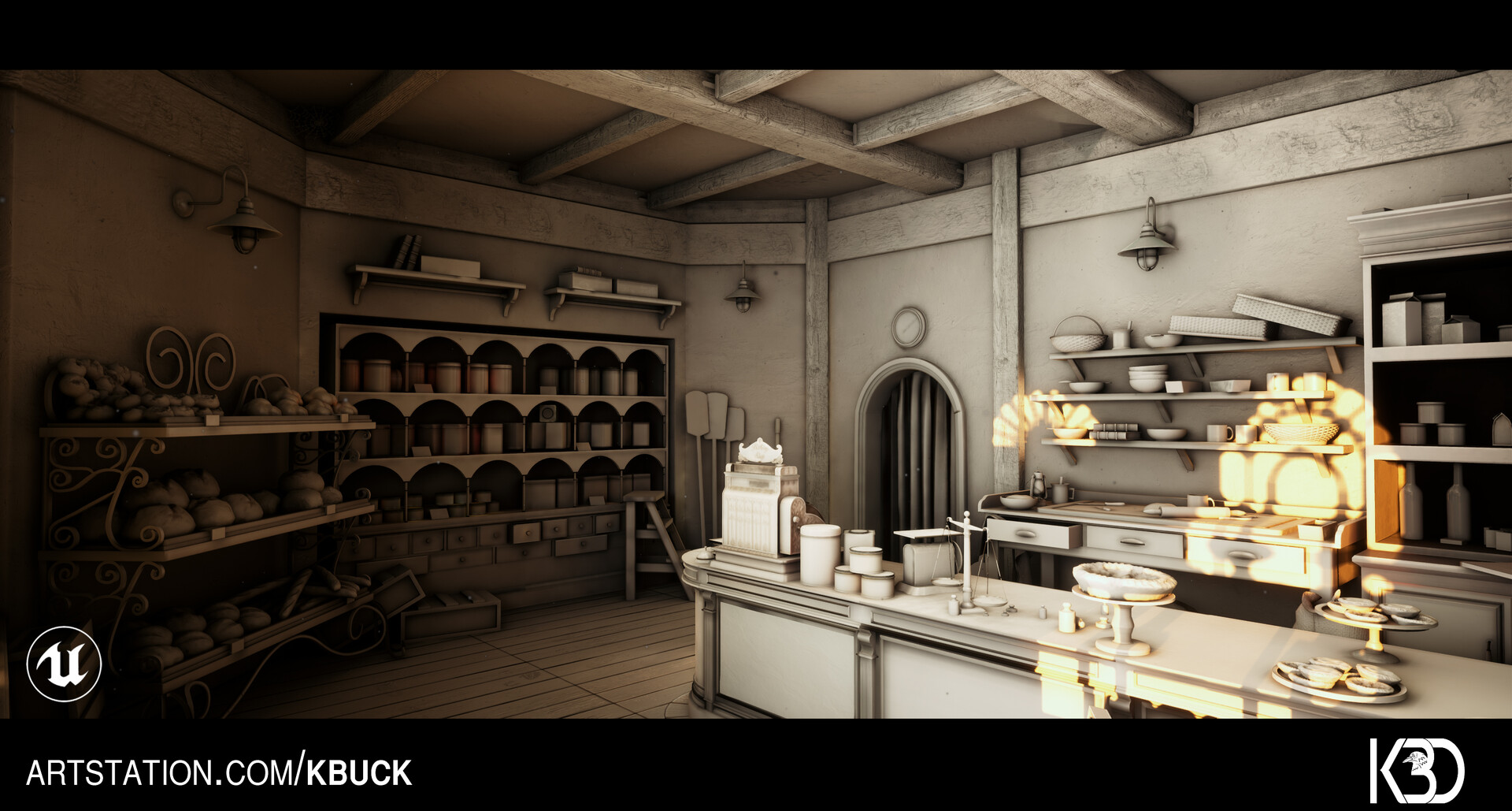Vintage Bakery Interior